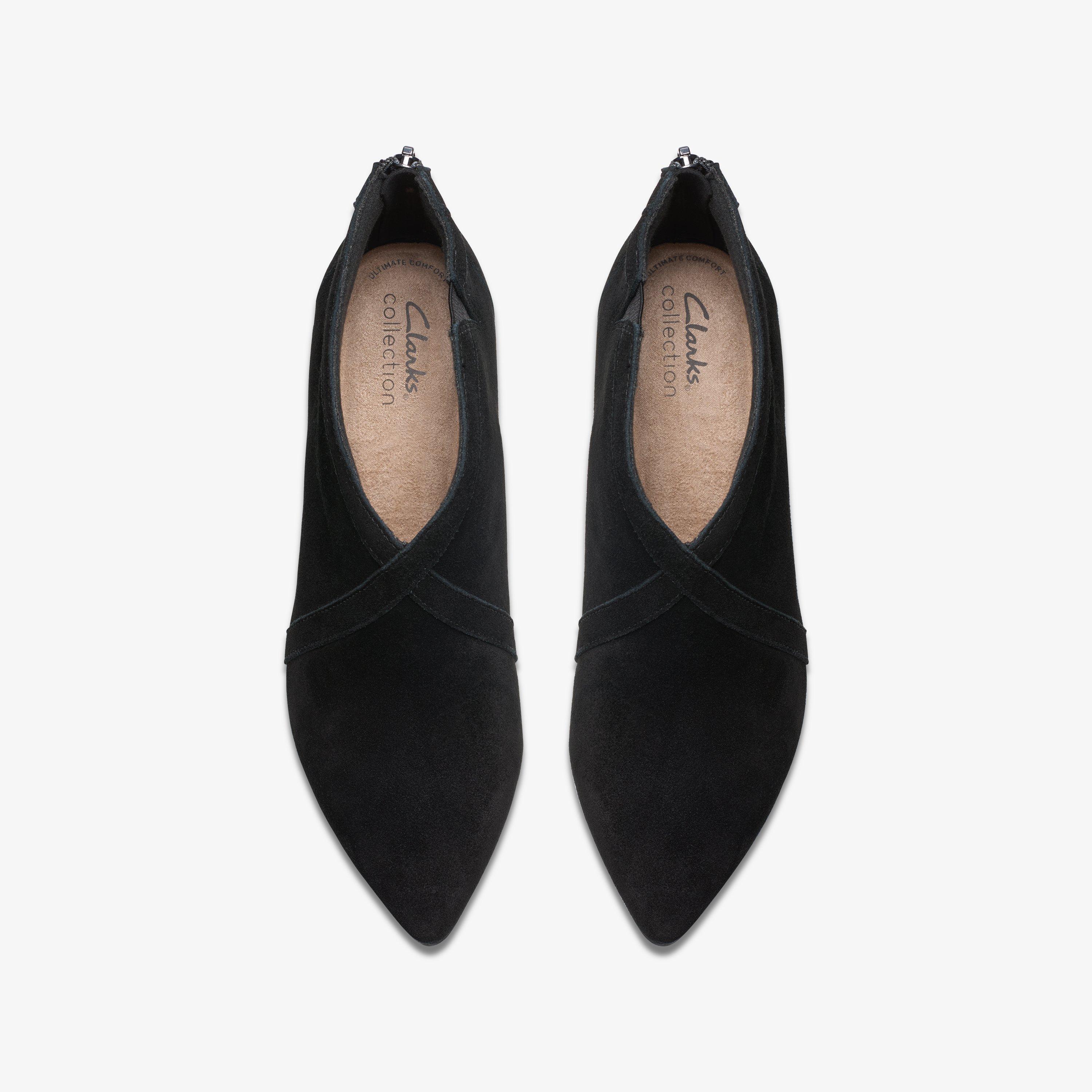 Womens Kataleyna Sol Black Suede Ankle Boots Heels | Clarks Outlet