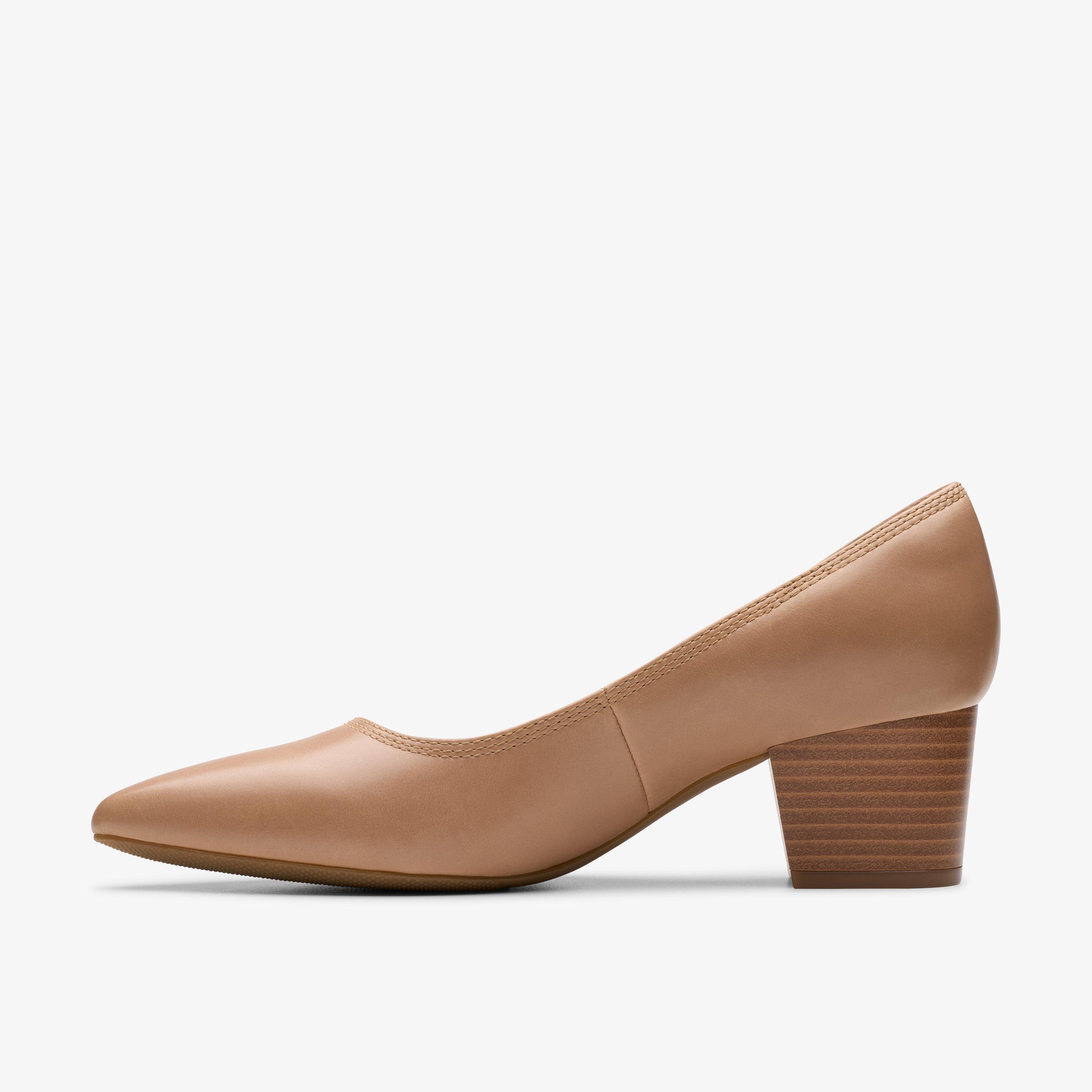 Chaussures en cuir beige chaud pour femmes Ellanie Hope | Clarks