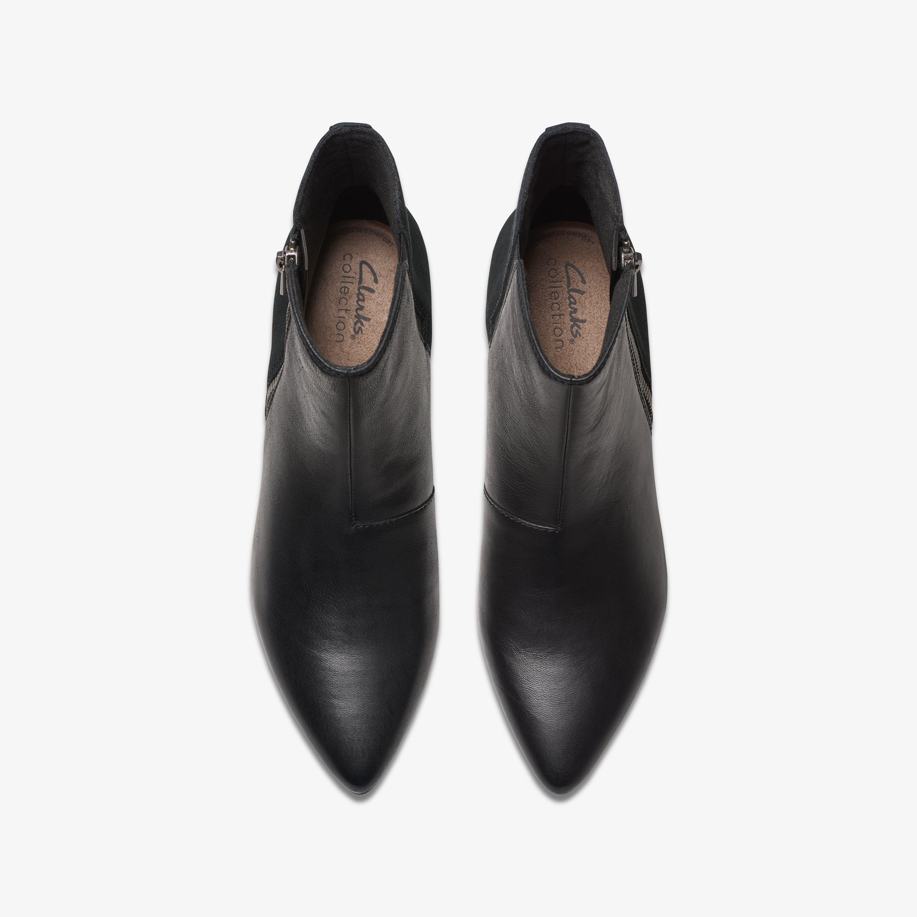 Bottes en cuir noir pour femmes Ellanie Vibe | Clarks