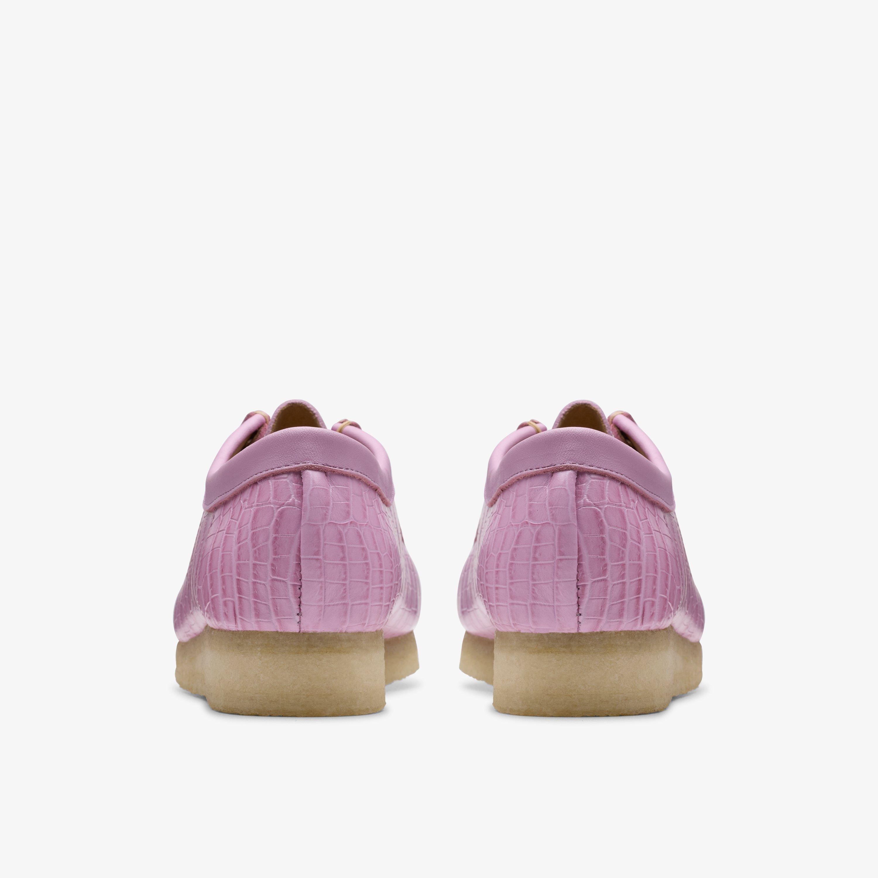Chaussures à lacets Wallabee Crocodile mauve pour femmes | Clarks