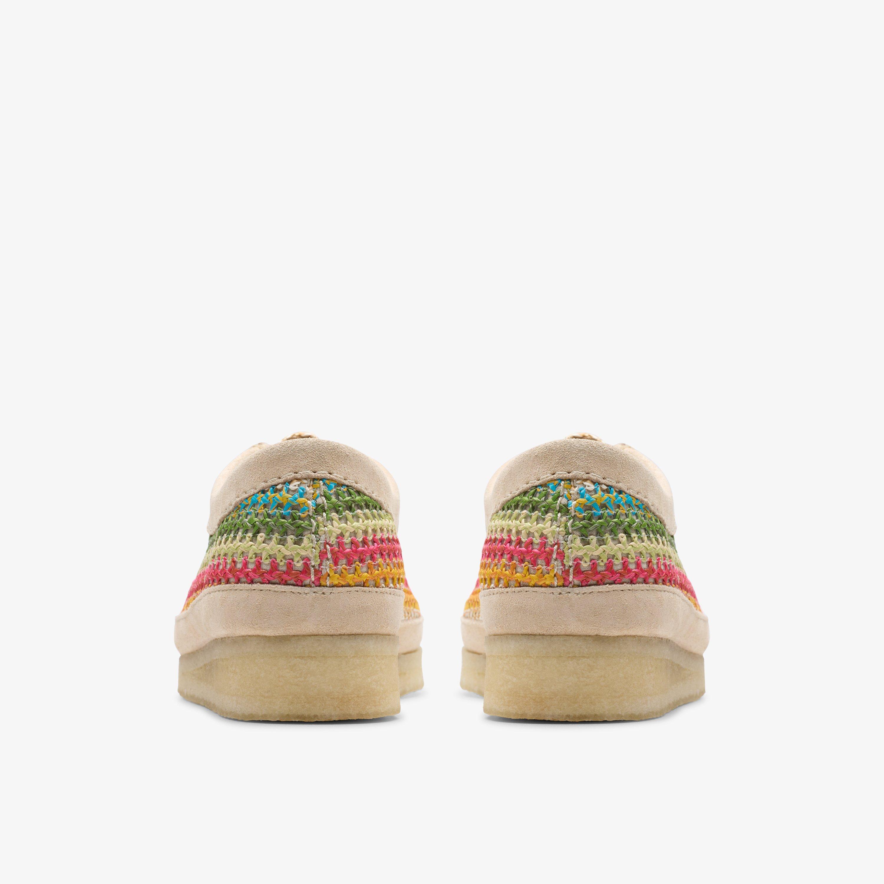 Womens Wallabee Multicolour Raffia Wallabee, Lace Up Shoes | Clarks UK