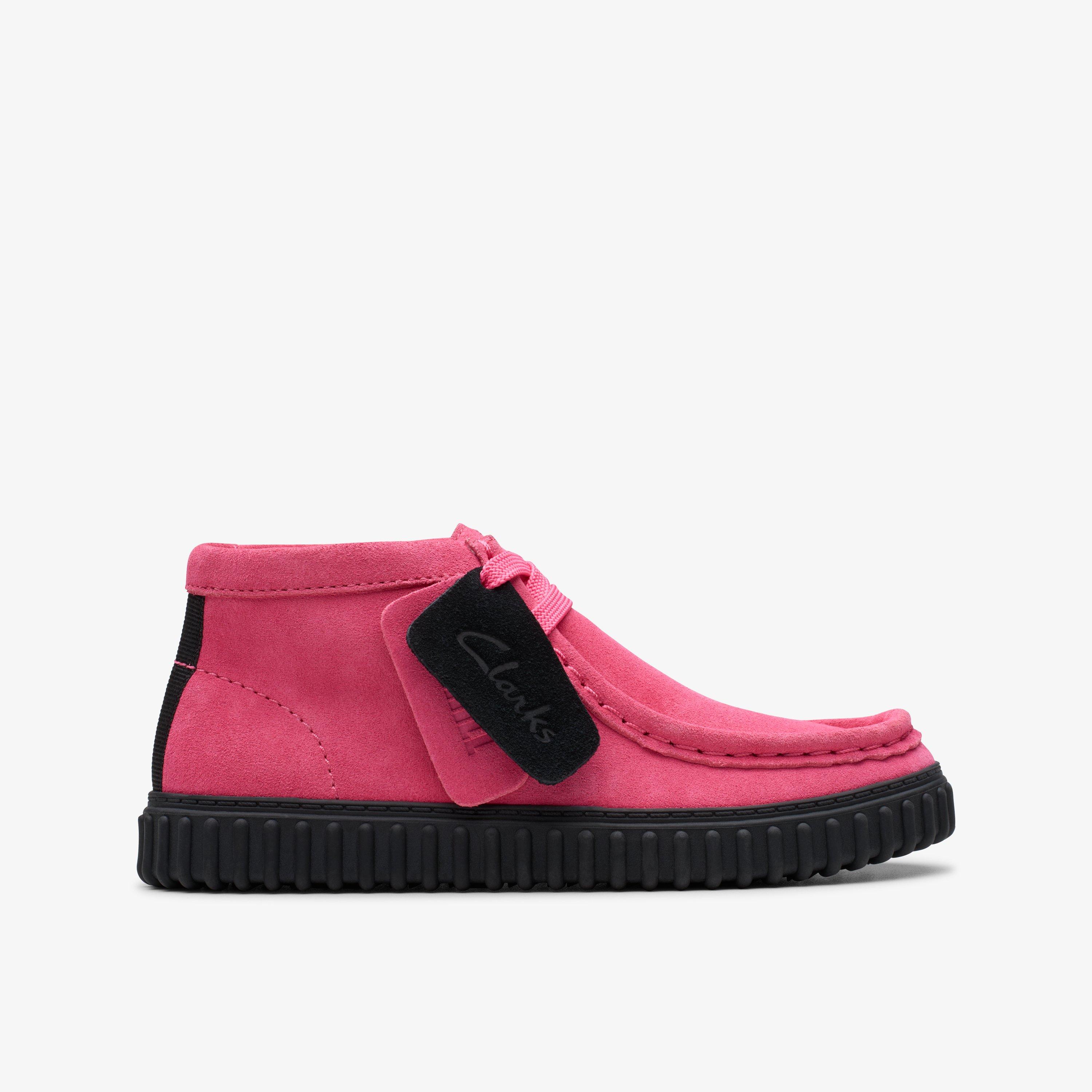 Boys Girls Kids Unisex Tor Hill Kid Fuchsia Suede Ankle Boots Torhill ...