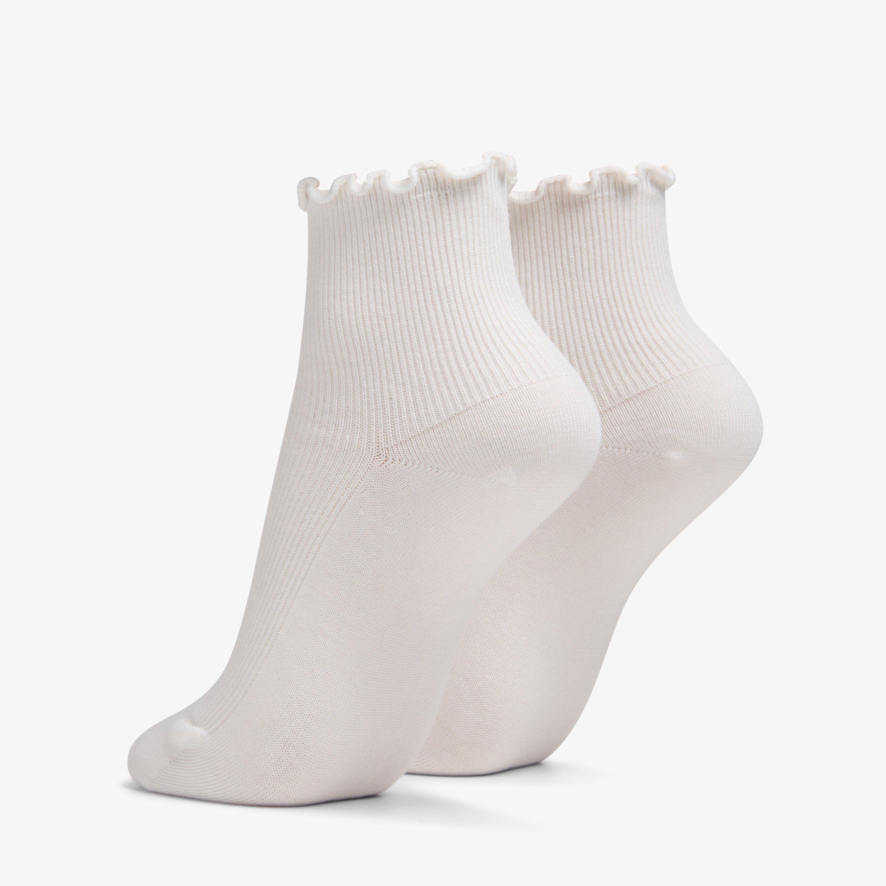 Womens Rosewelt Crew Ivory Socks | Clarks US