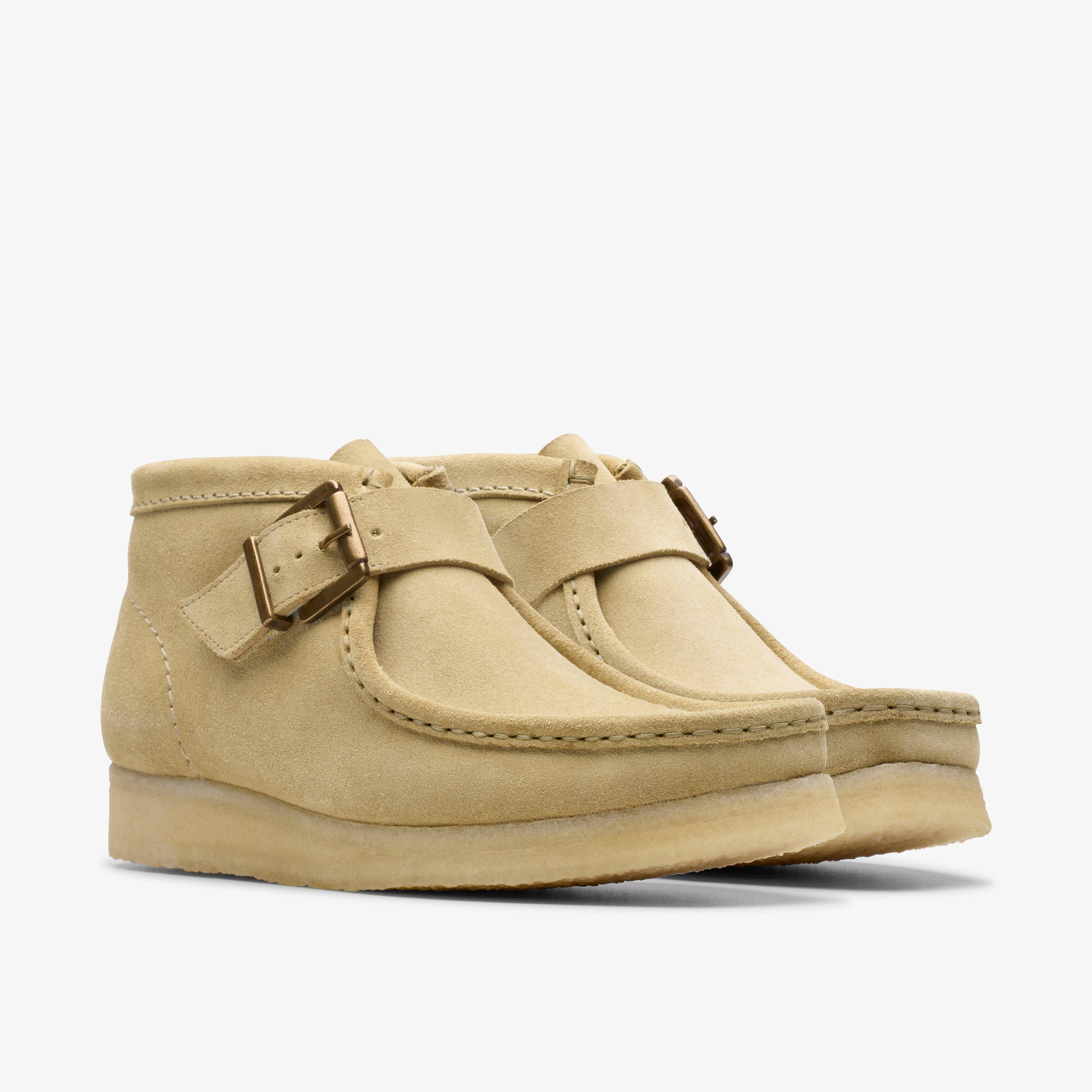 Womens Walla Boot Buckle Maple Suede Wallabee