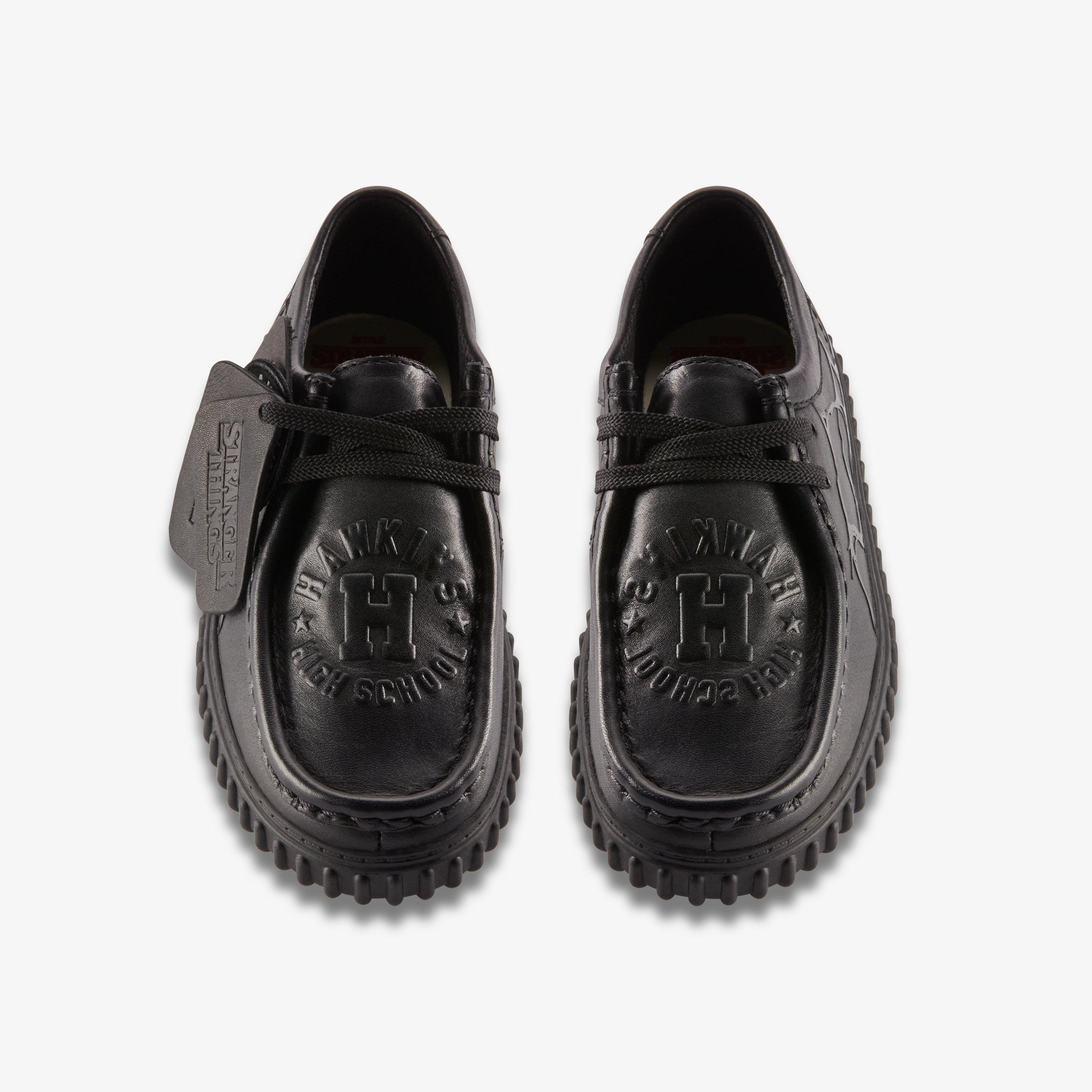 Boys Girls Kids Unisex Stranger Things Torhill Lo Kid Black Lace Up ...