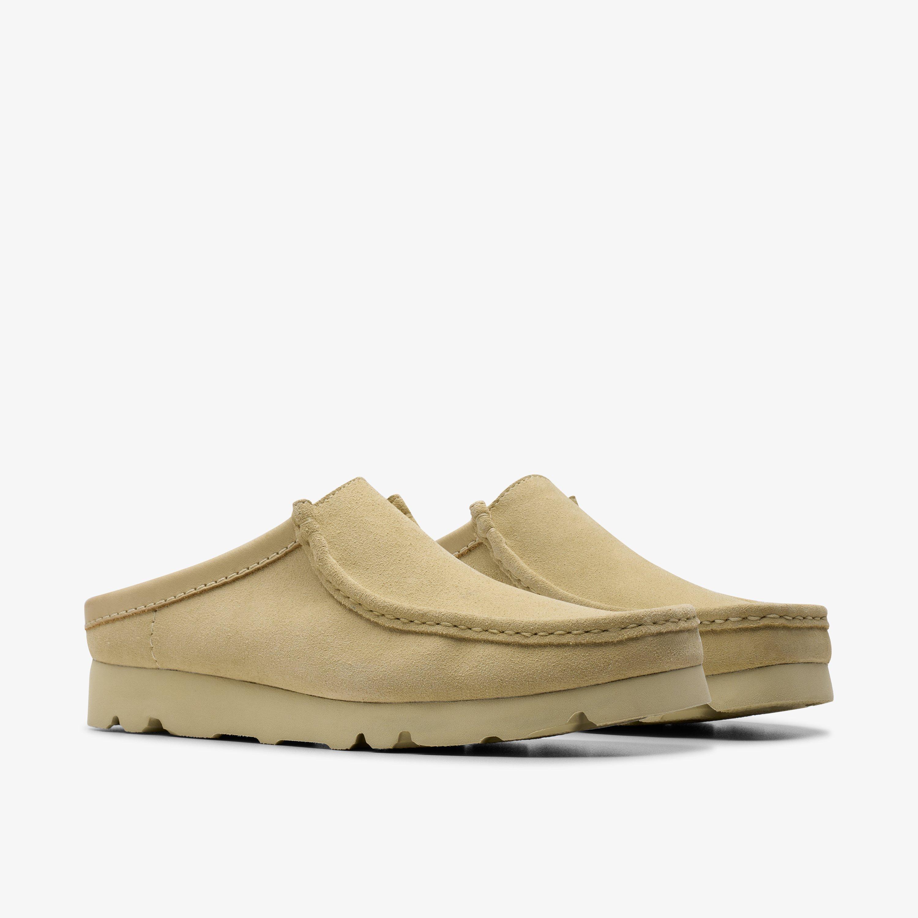 Mens Wallabee Slip Maple Suede Mules | Clarks