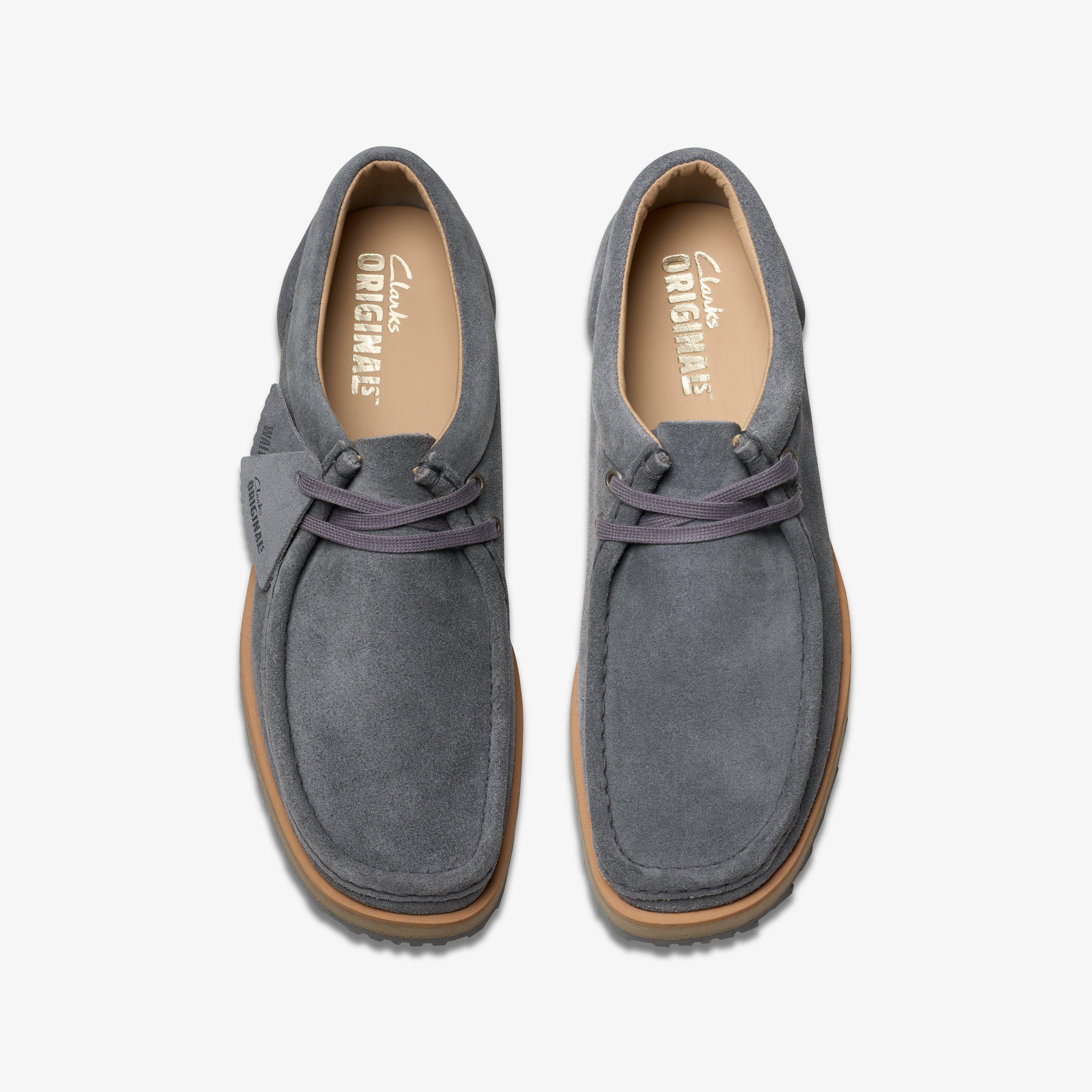 Chaussures à lacets Wallabee Scout Lo en daim gris pour hommes | Clarks