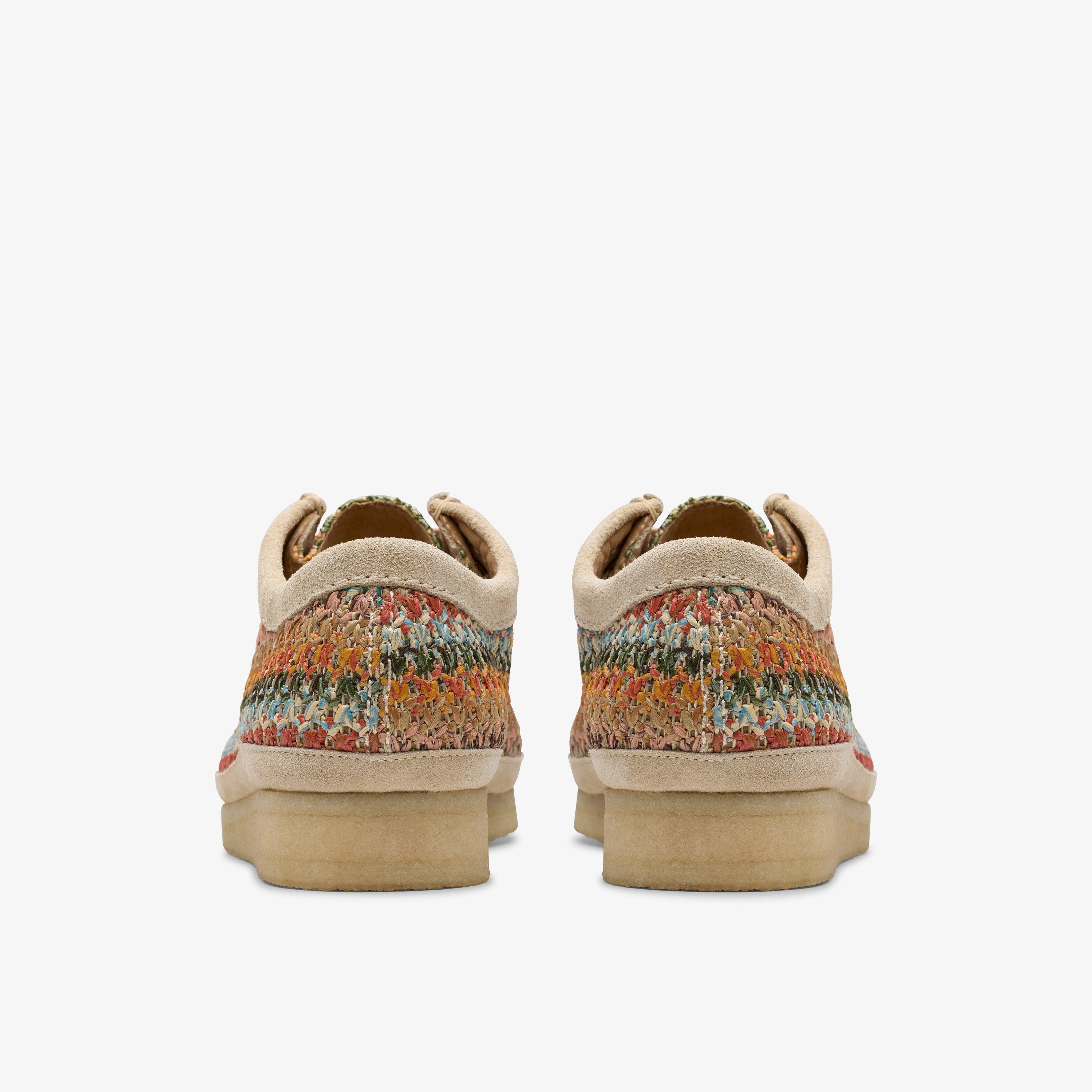 Mens Wallabee Multi Raffia Wallabee Lace Up Shoes | Clarks