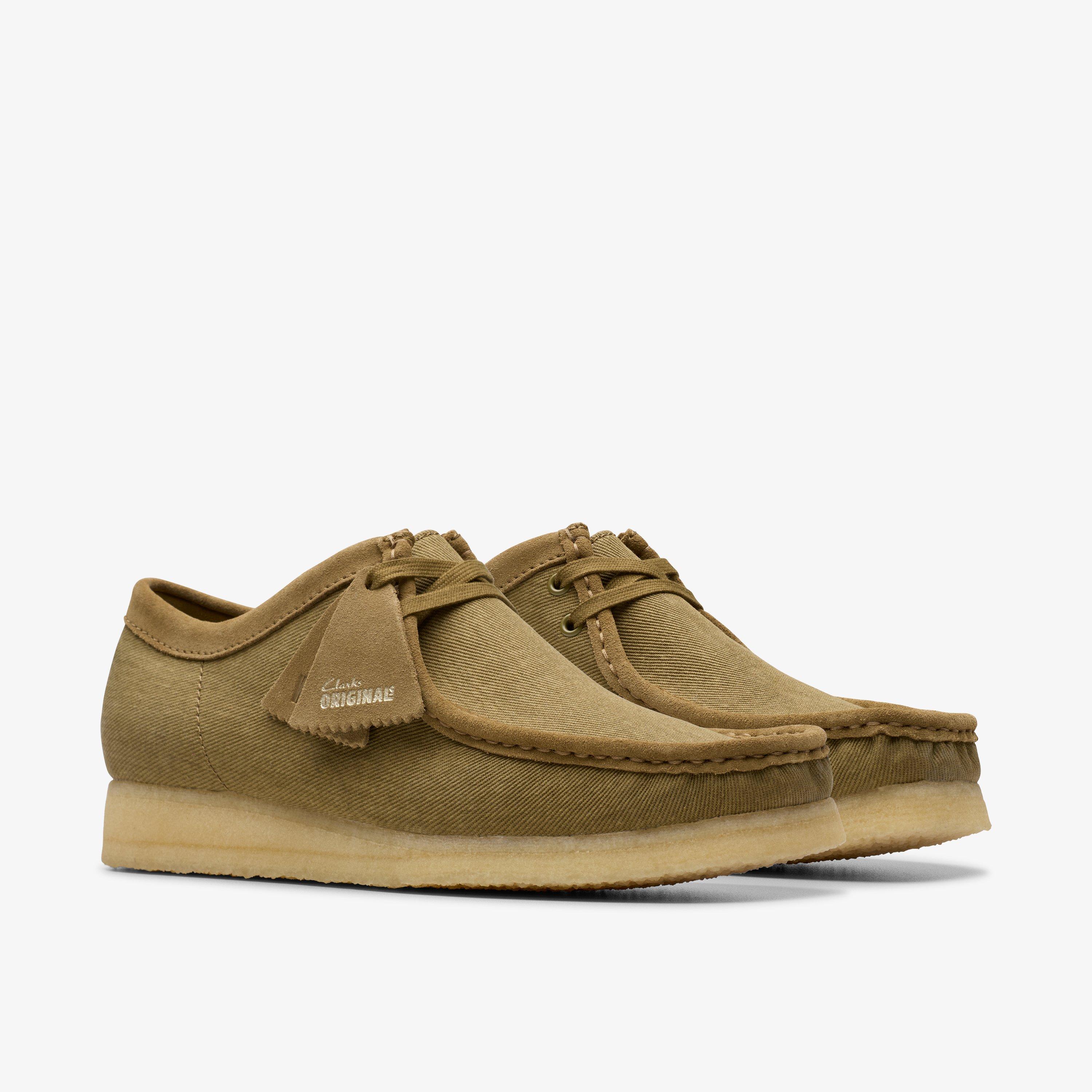 Wallabee pour hommes en toile olive Wallabee | Clarks