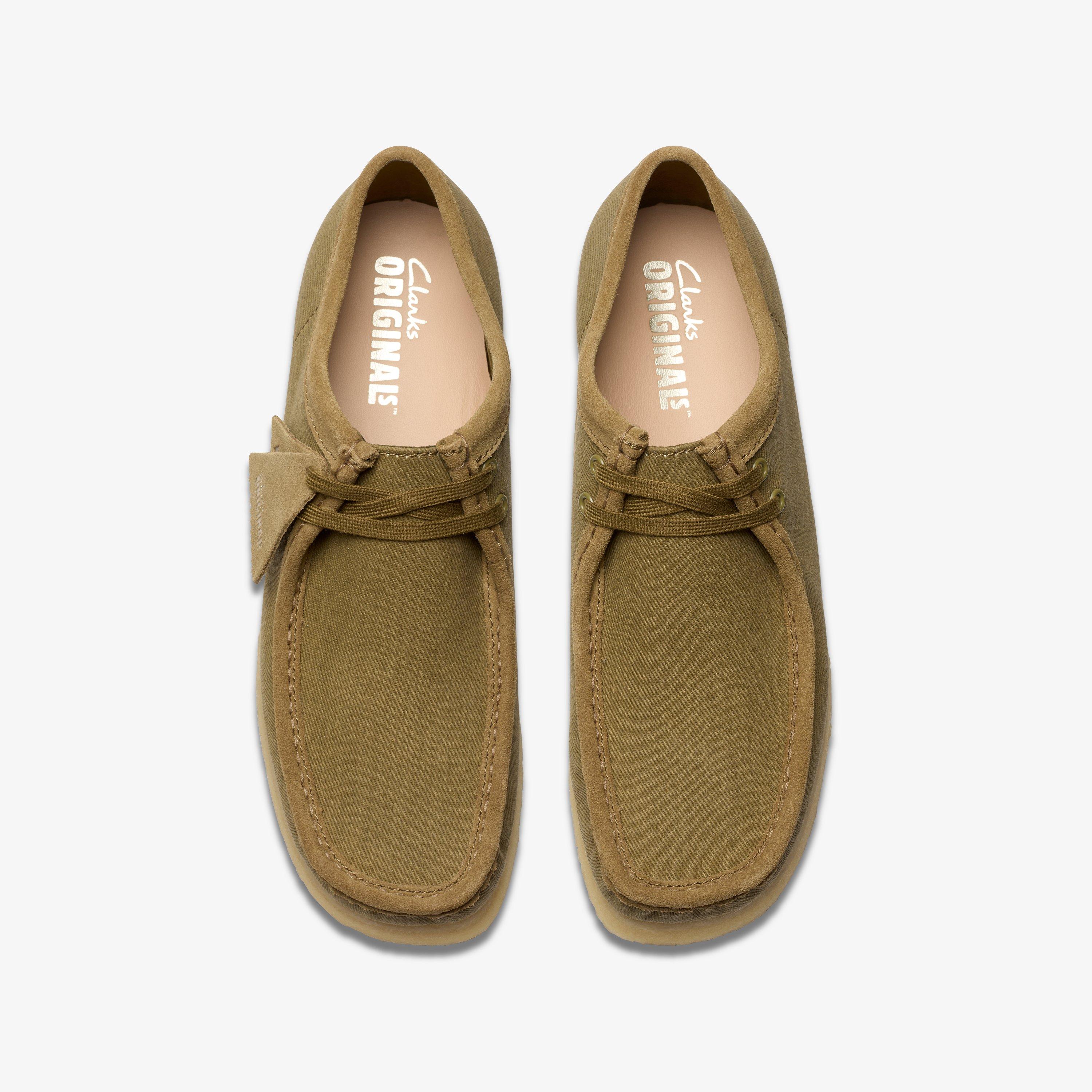 Wallabee pour hommes en toile olive Wallabee | Clarks