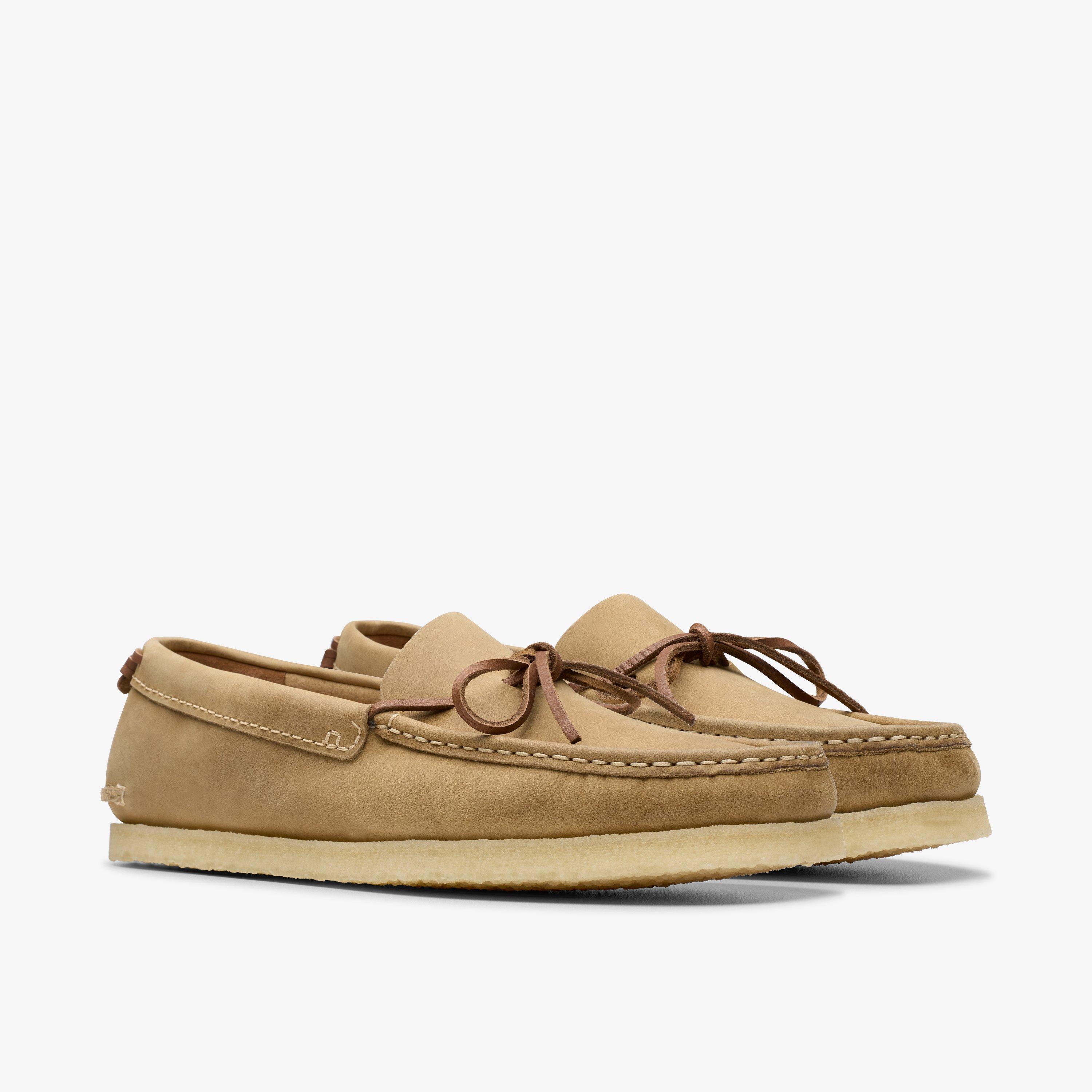 Herren Godney Mocc braunes Leder Slip-On Mokassins Schuhe | Clarks