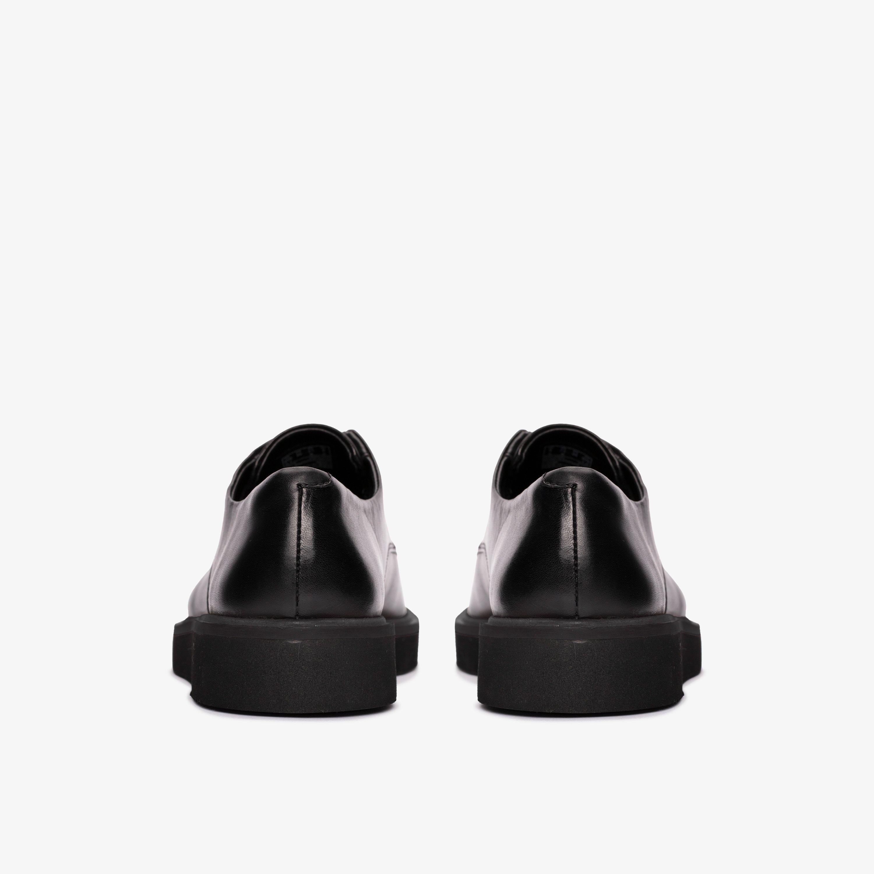 Womens Glickly Derby 2 Black Leather Derby Shoes, Lace Up | Clarks UK