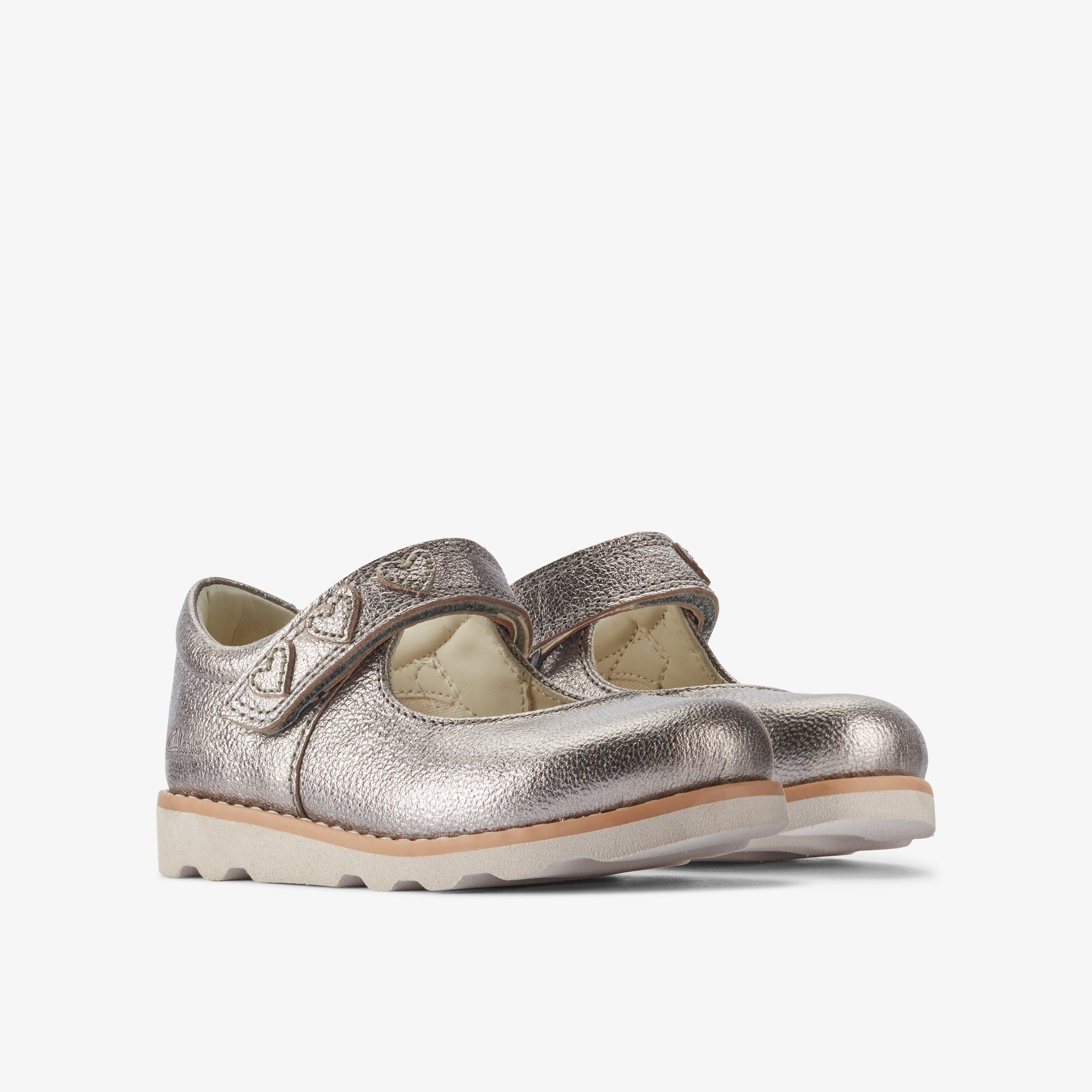 Filles Crown Hope Toddler T Bar en étain | Clarks Children's