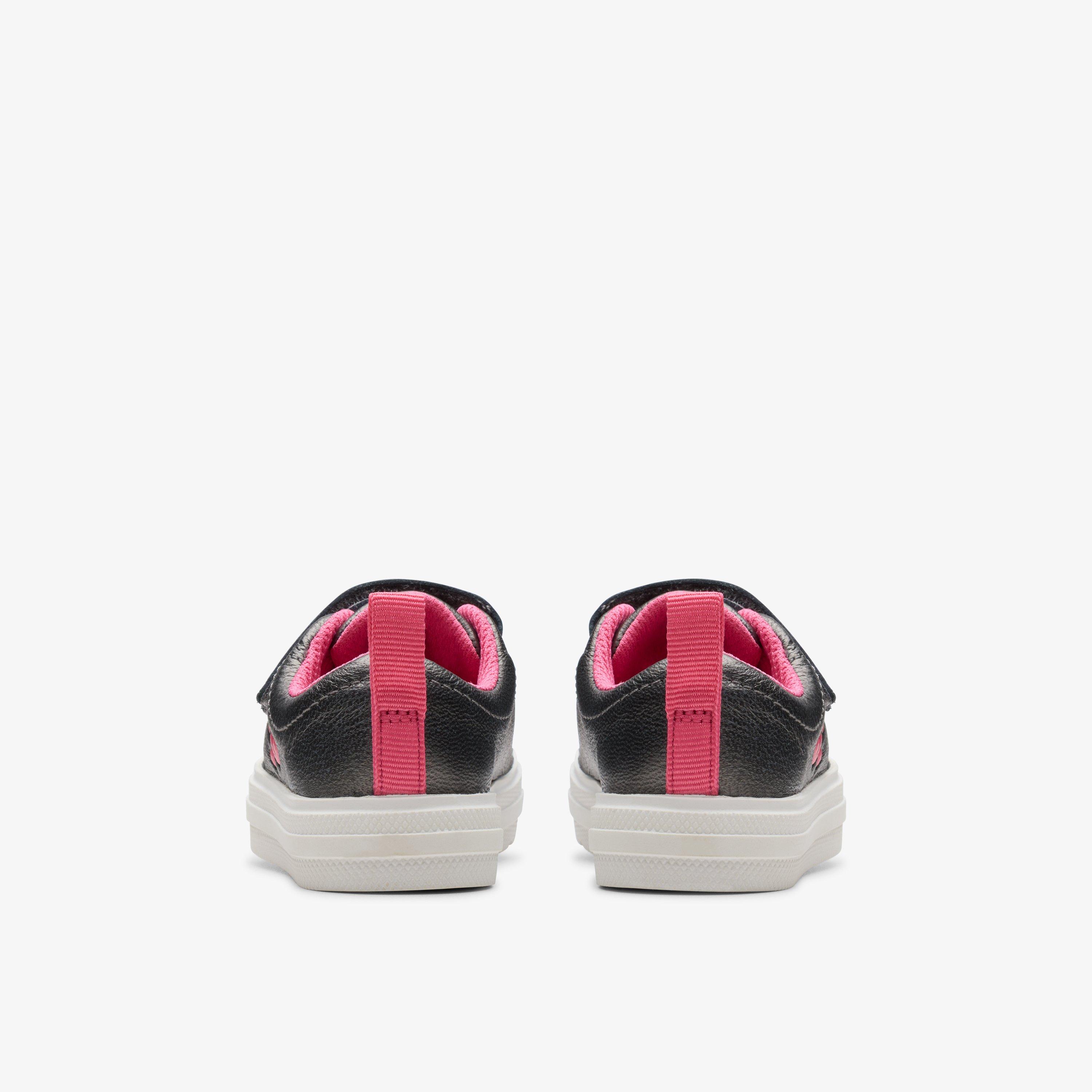 Girls Nova Teen Toddler Gun Metal Shoes Riptape | Clarks Outlet