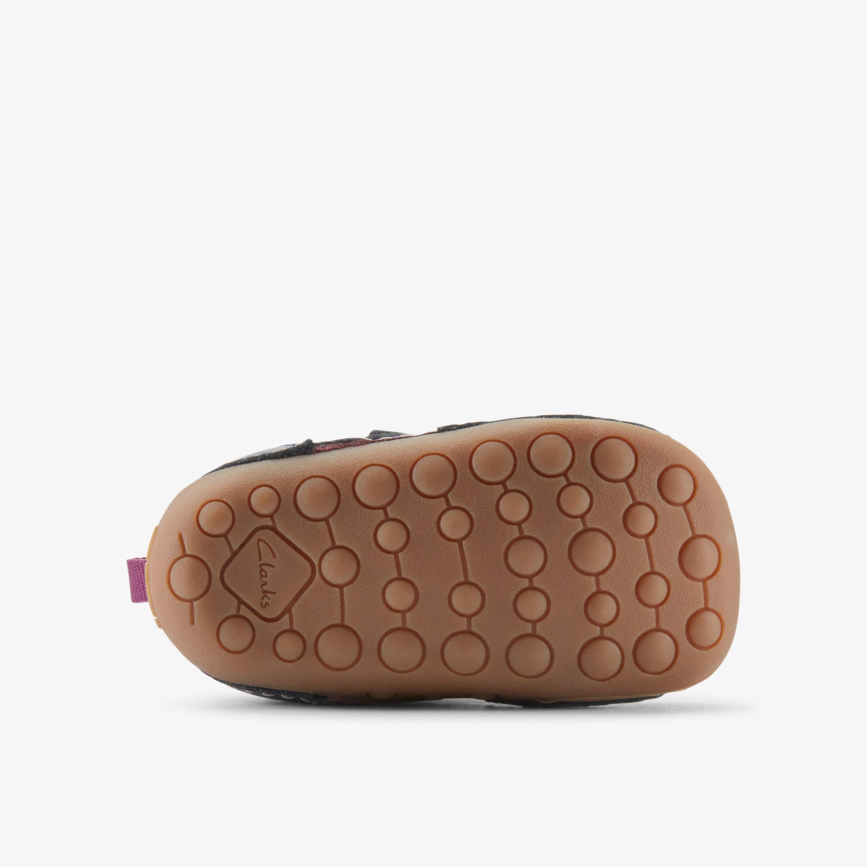 Girls Tiny Sky Toddler Navy Purple Pre Walkers | Clarks