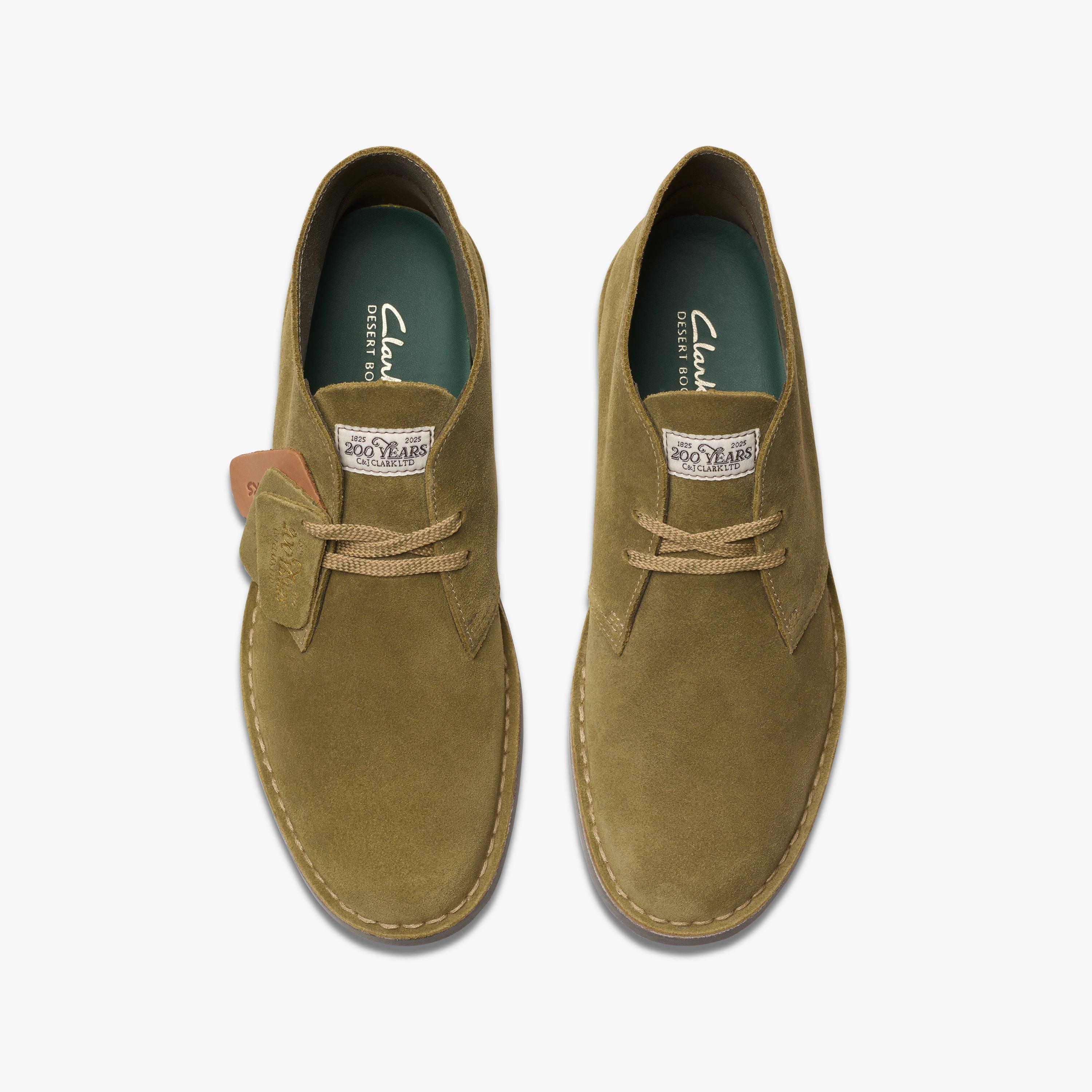 Bottes Désert Évo en daim olive pour hommes | Clarks