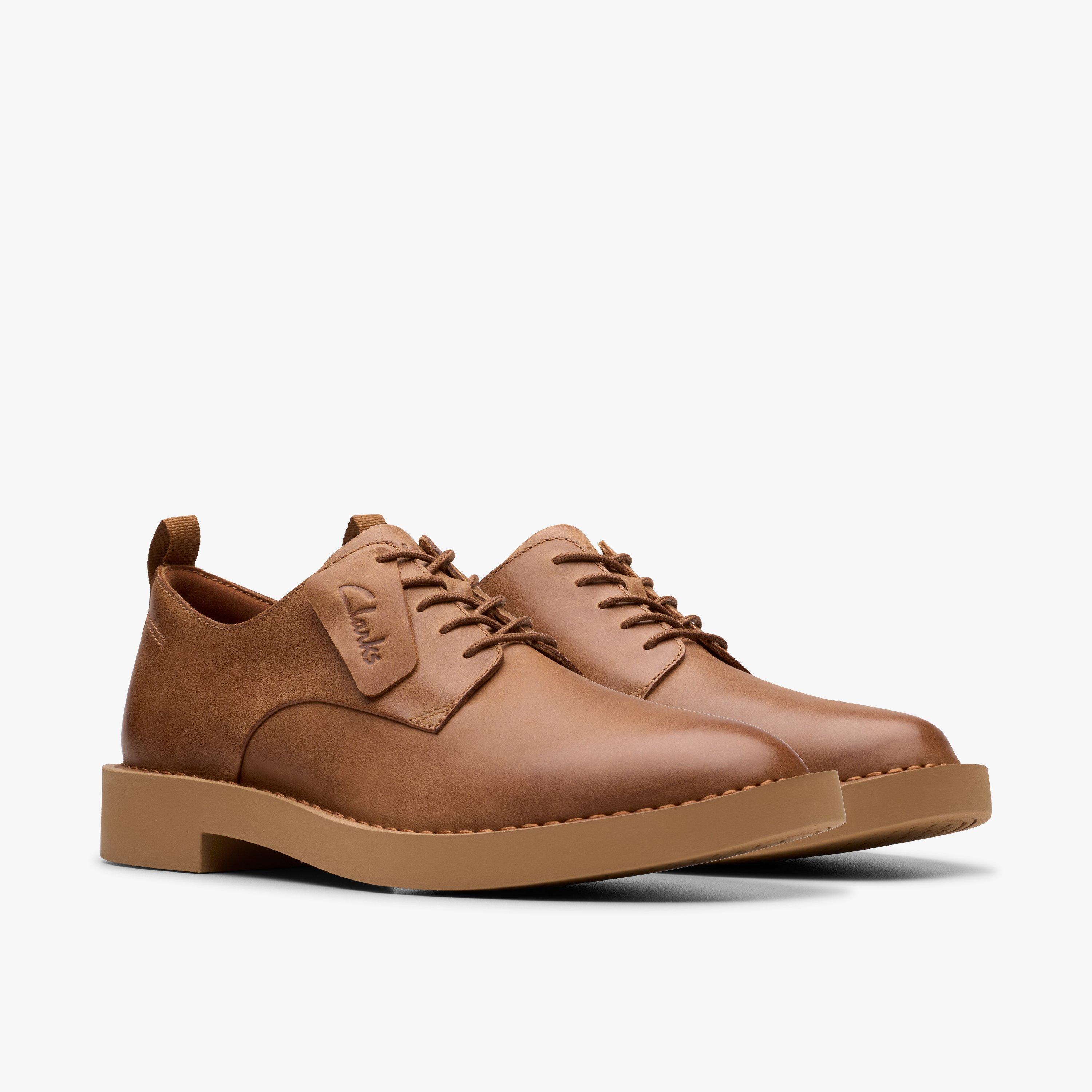 Mens Martock Lace Tan Leather Oxford Shoes | Clarks