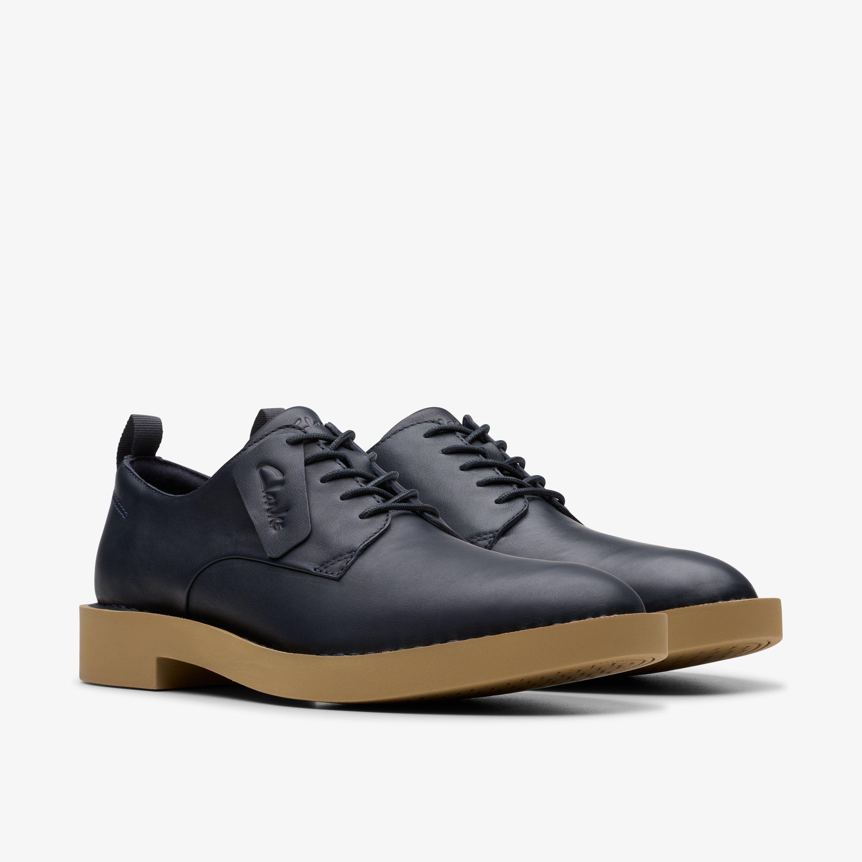 HERREN Martock Lace aus marineblauem Leder Schuhe | Clarks