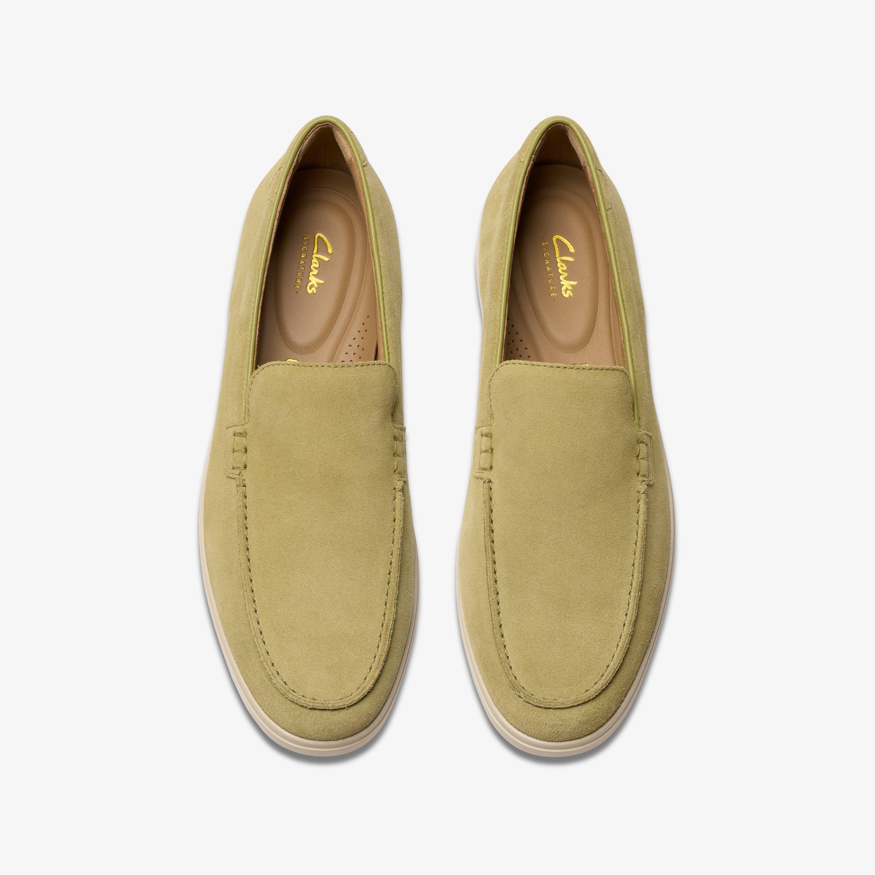 Mocassins à enfiler en daim sauge pour hommes Torford Easy | Clarks