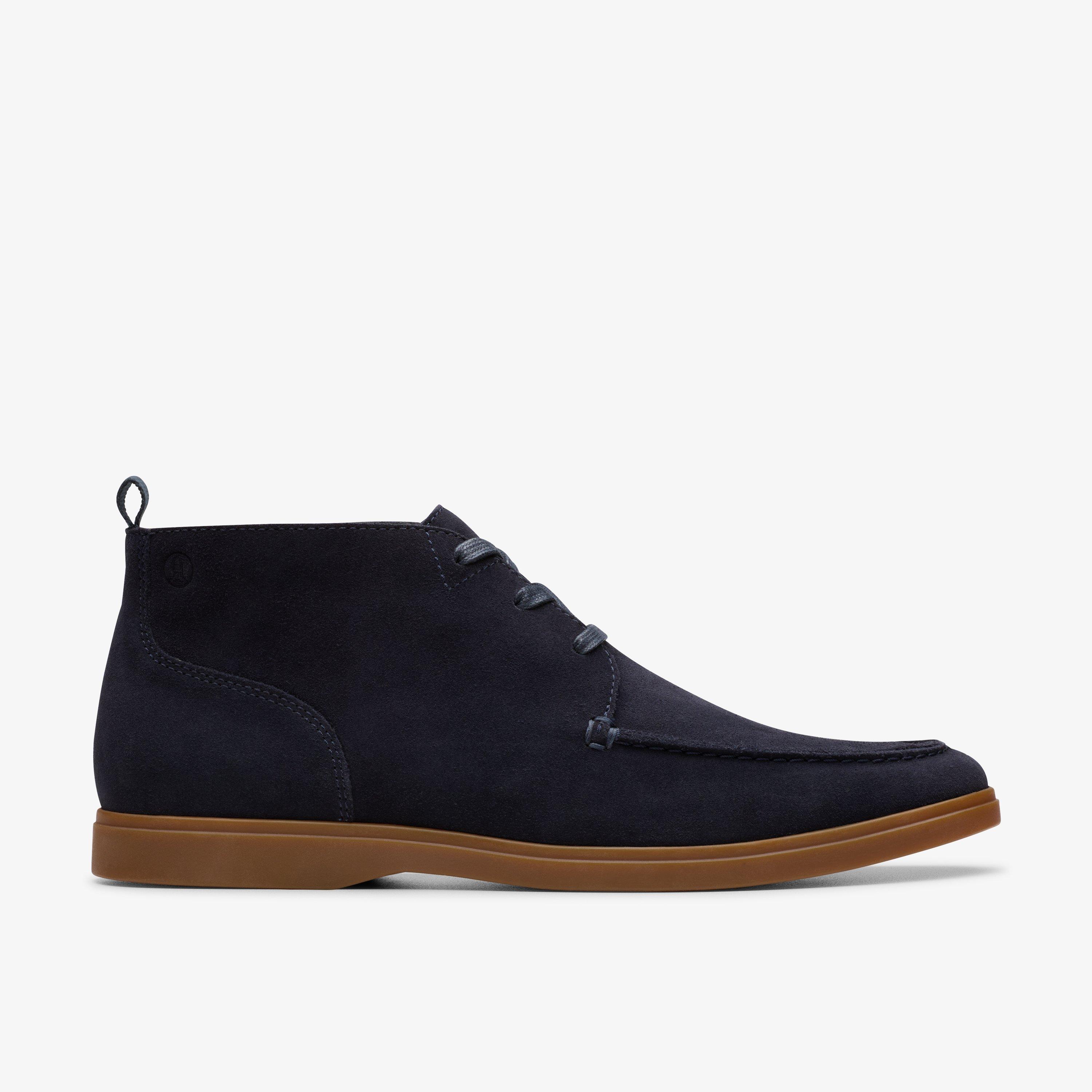 Bottines Torford Mid en daim bleu marine pour homme | Clarks