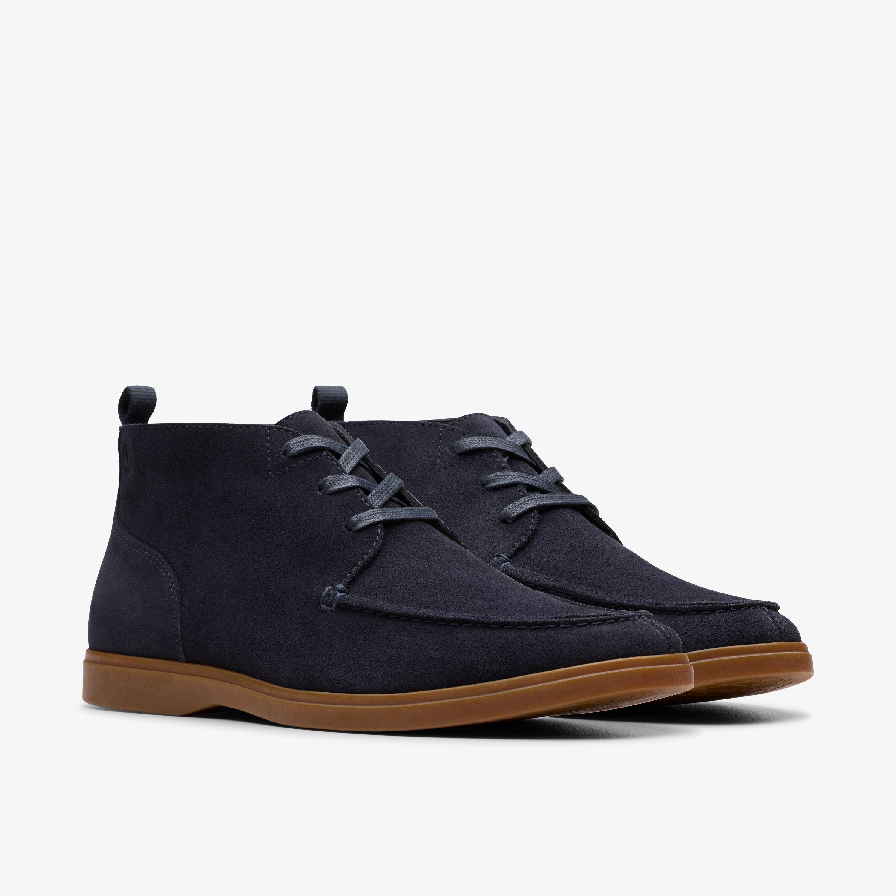 Torford Mid Stiefeletten aus marineblauem Wildleder für Herren | Clarks