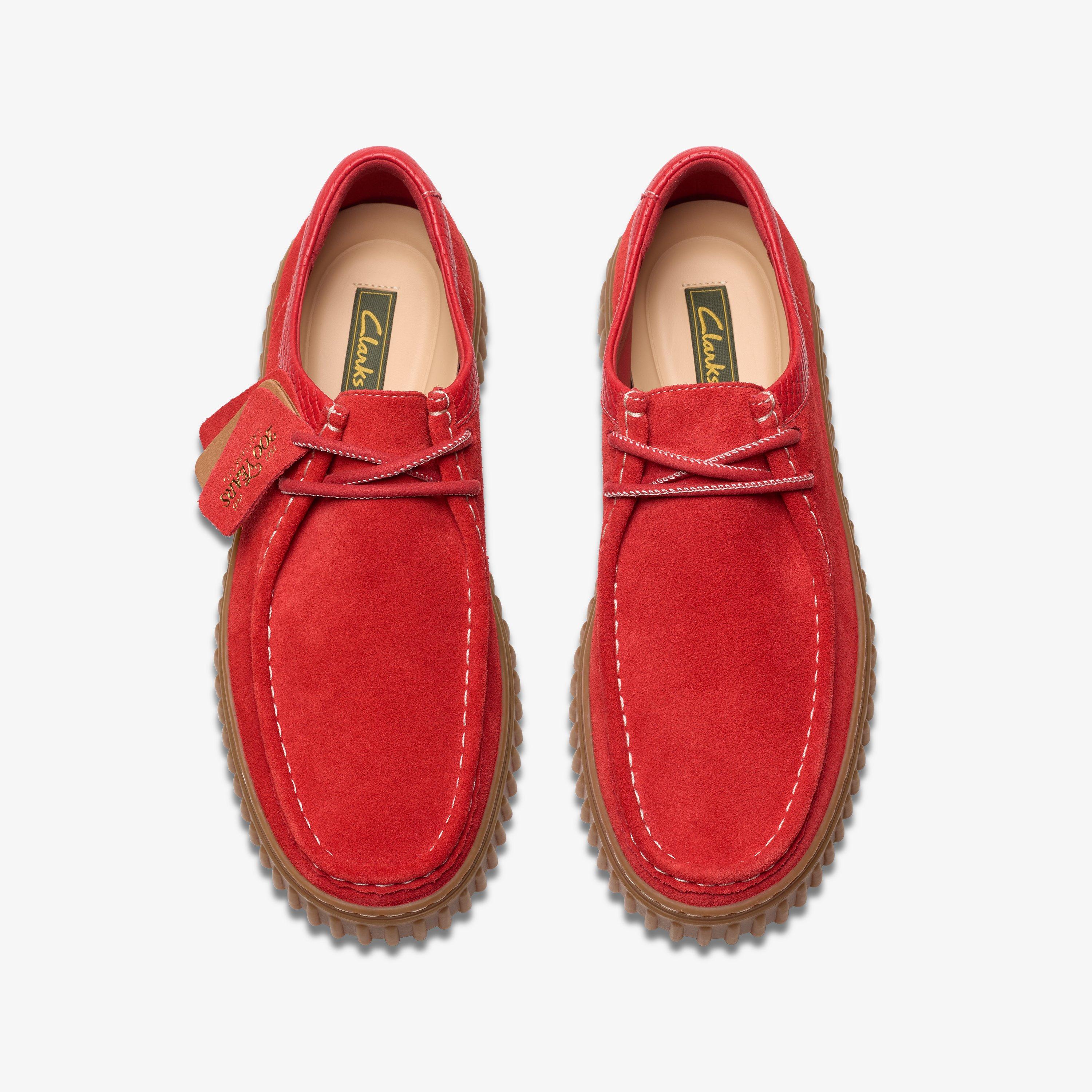 Mens Torhill Lo Red Suede None | Clarks