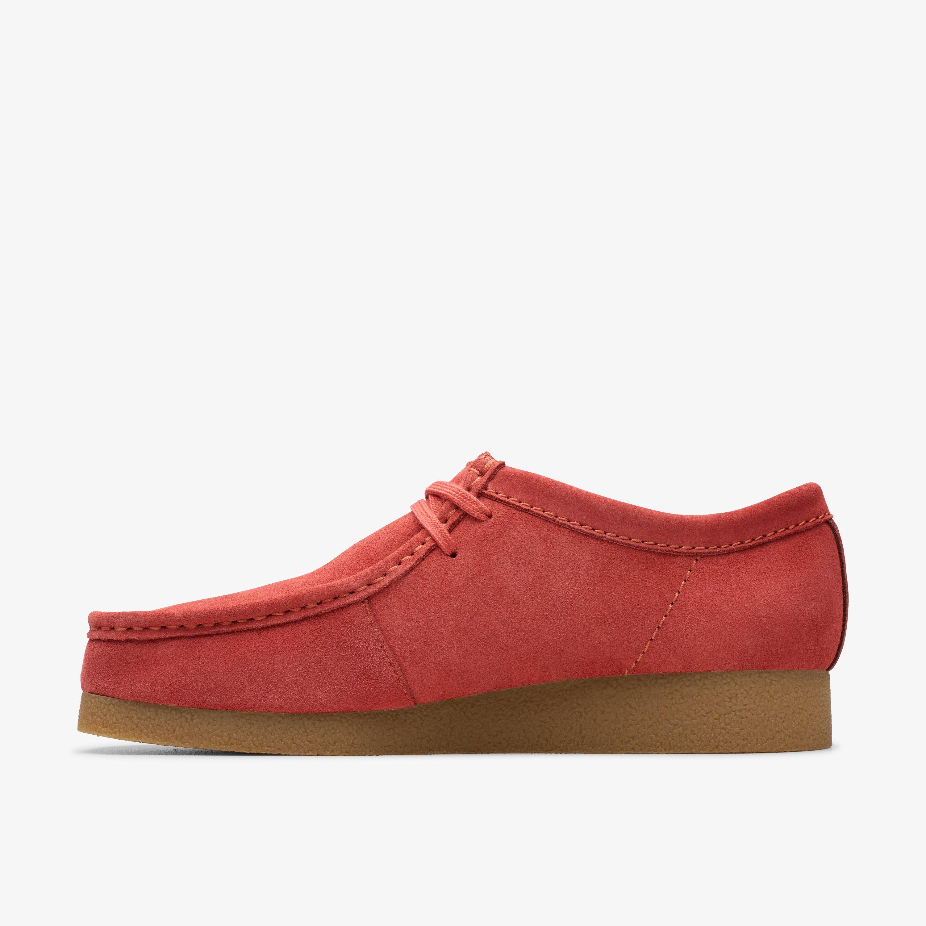Chaussures à lacets Wallabee EVO en daim rouge pour hommes | Clarks