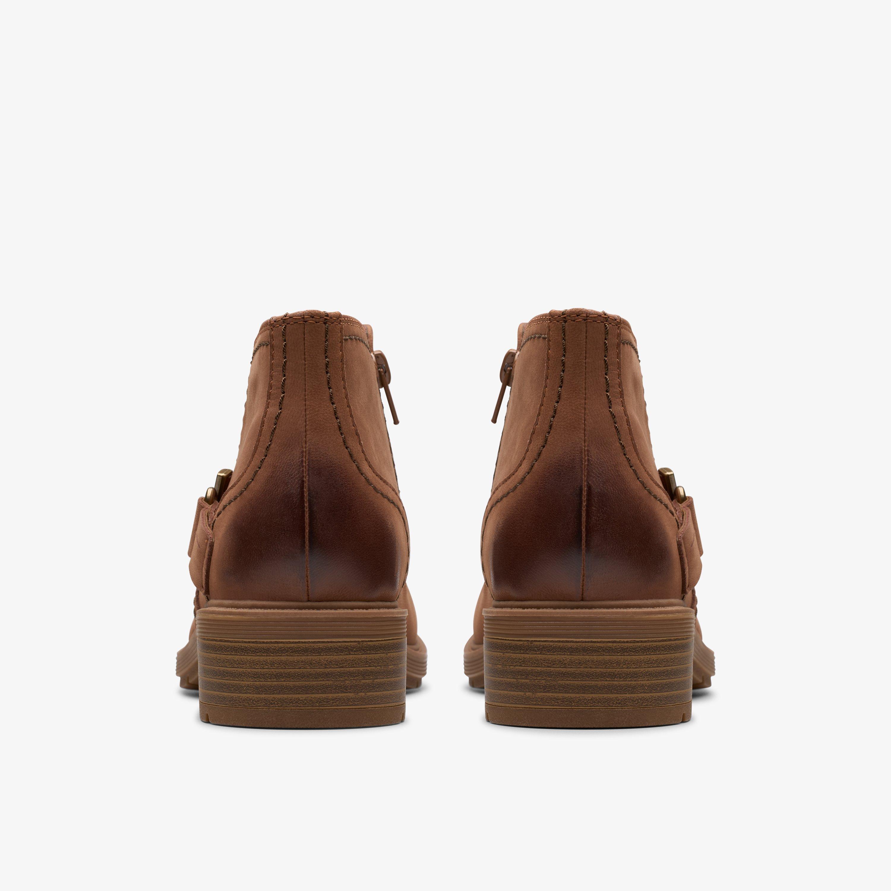 Damen Hearth Clara Tan Nubuk Stiefeletten | Clarks