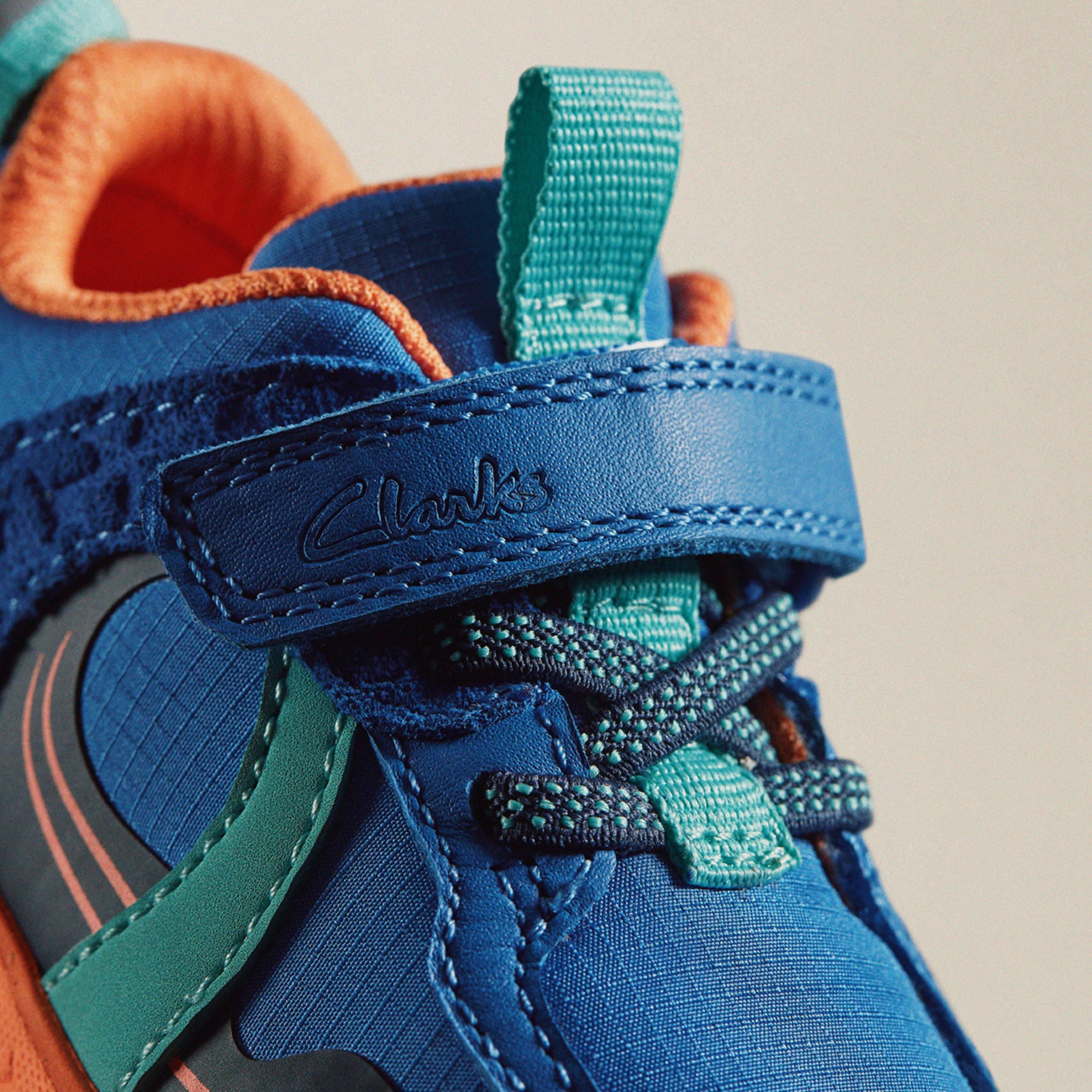 Boys Selva Hero Toddler Bright Blue Trainers Riptape | Clarks Outlet