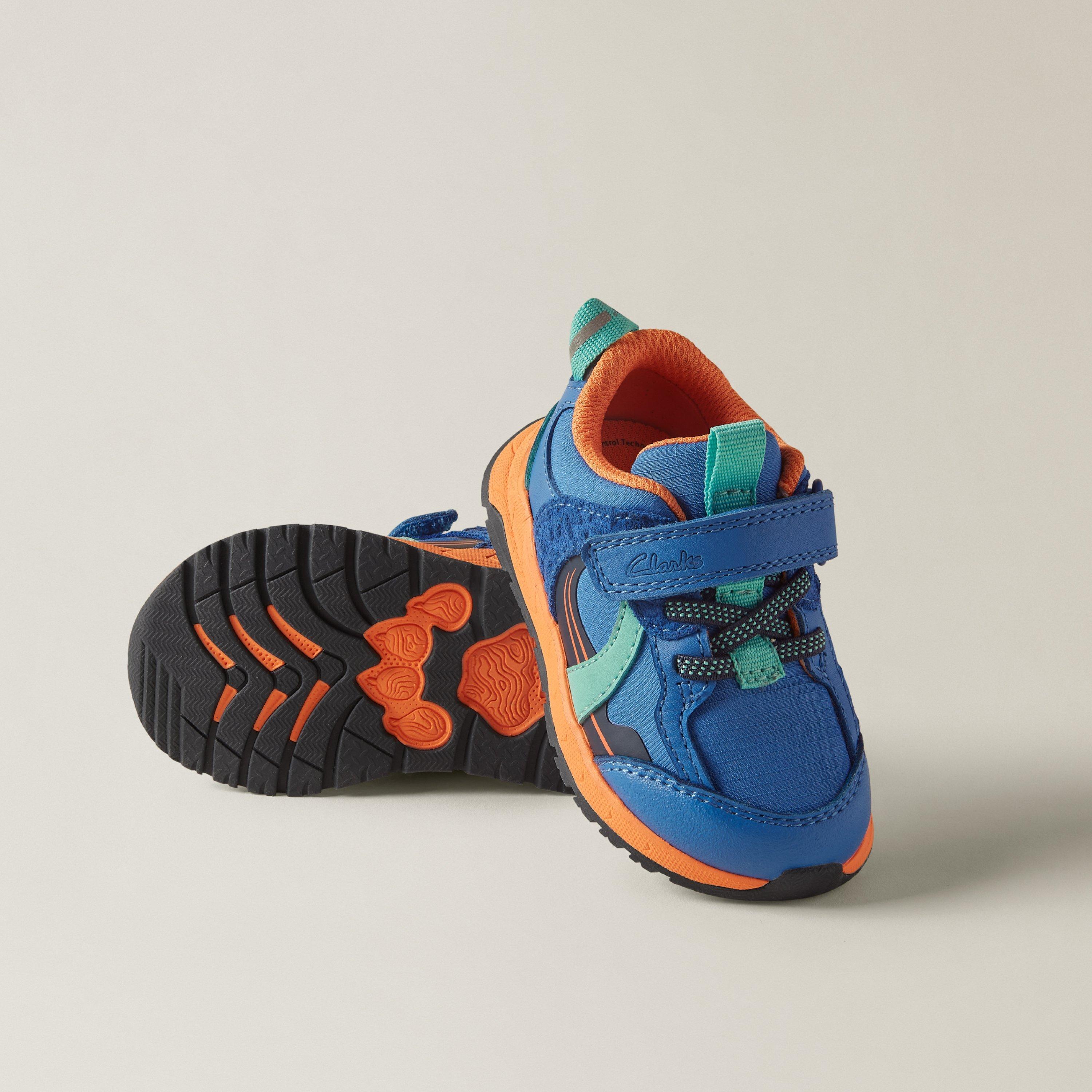 Boys Selva Hero Toddler Bright Blue Trainers Riptape | Clarks Outlet