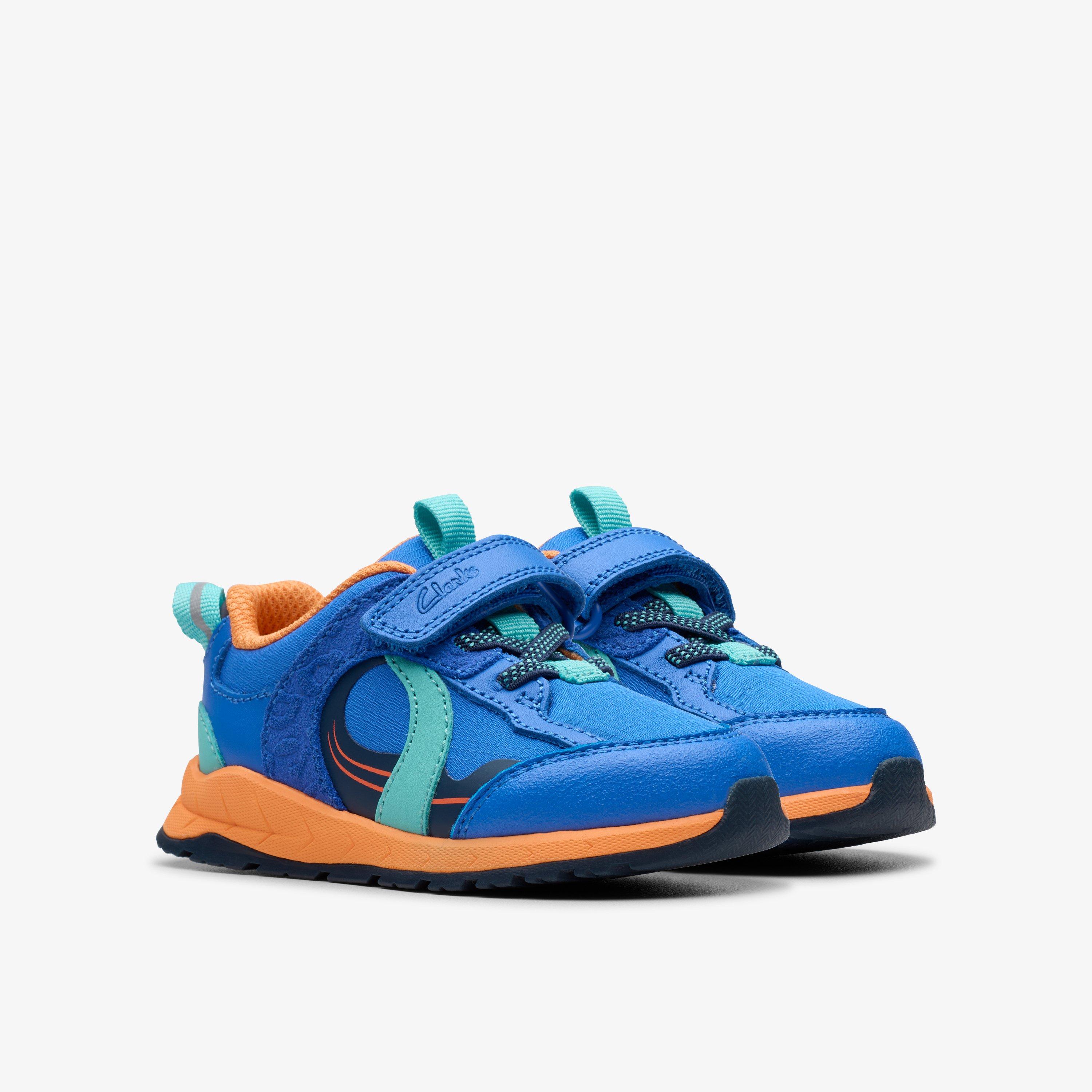 Boys Selva Hero Toddler Bright Blue Trainers Riptape | Clarks Outlet
