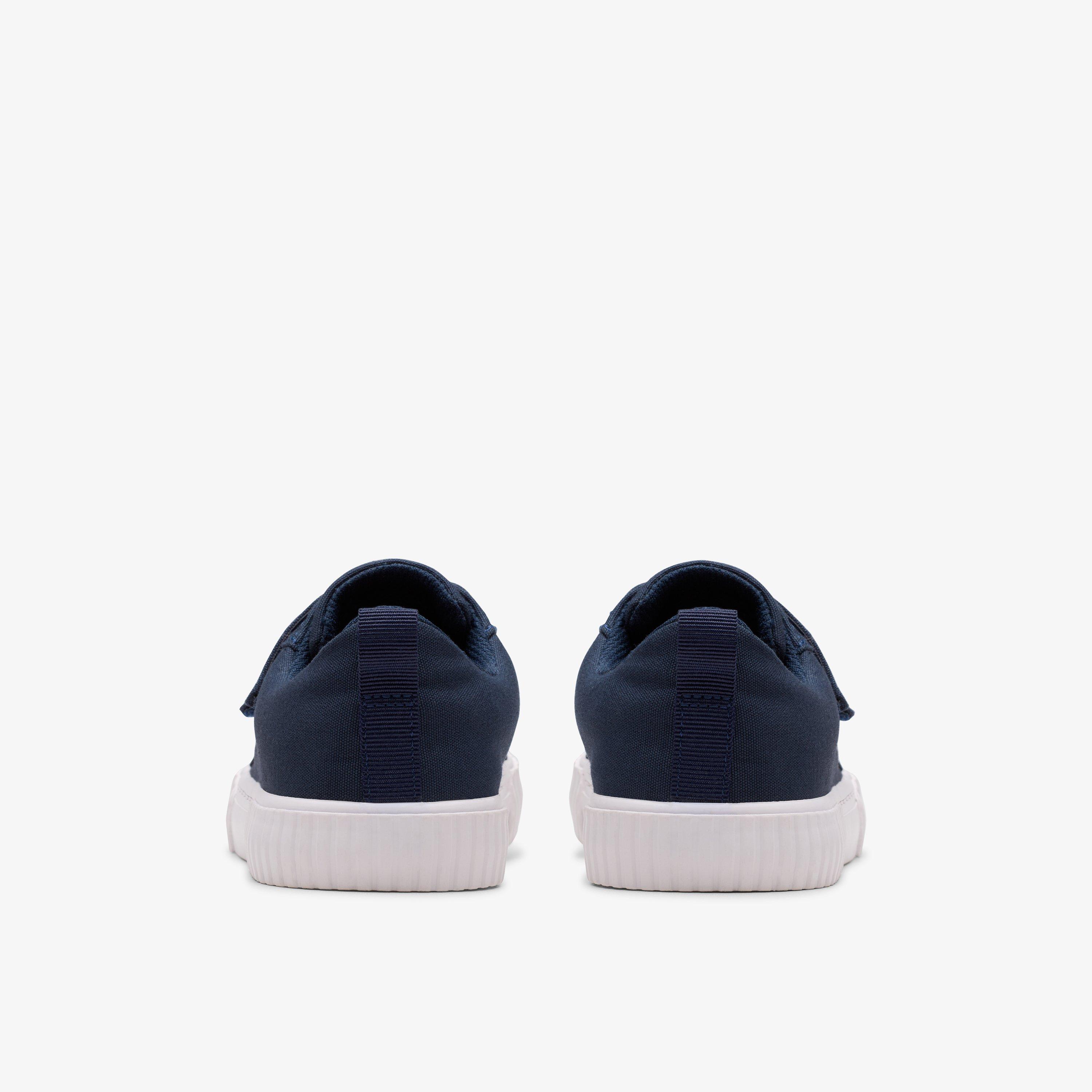 Boys Foxing Vibe Kid Navy Canvas Canvas, Riptape | Clarks Outlet