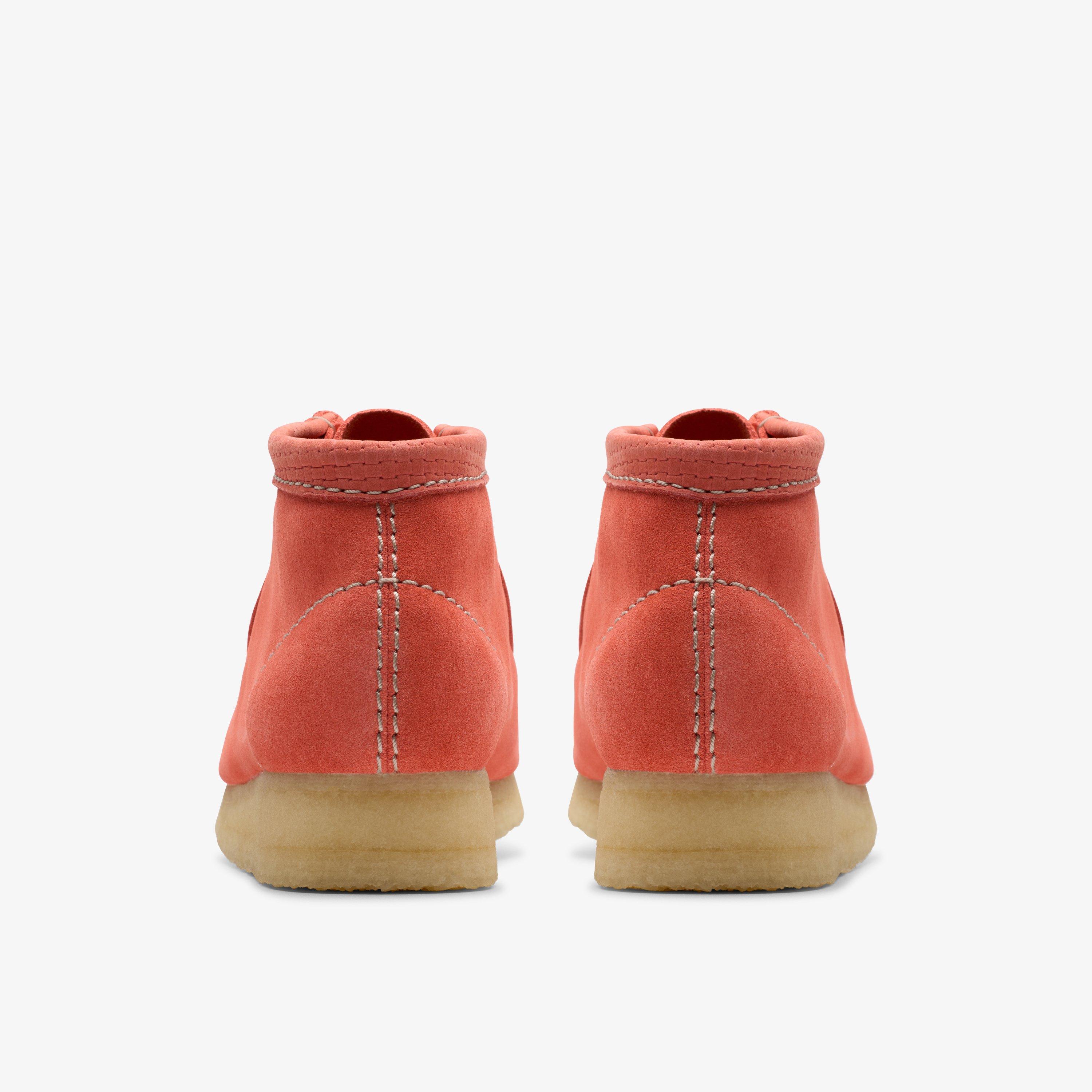 Womens Wallabee Boot Coral Suede Ankle Boots, Wallabee, Lace Up Boots ...