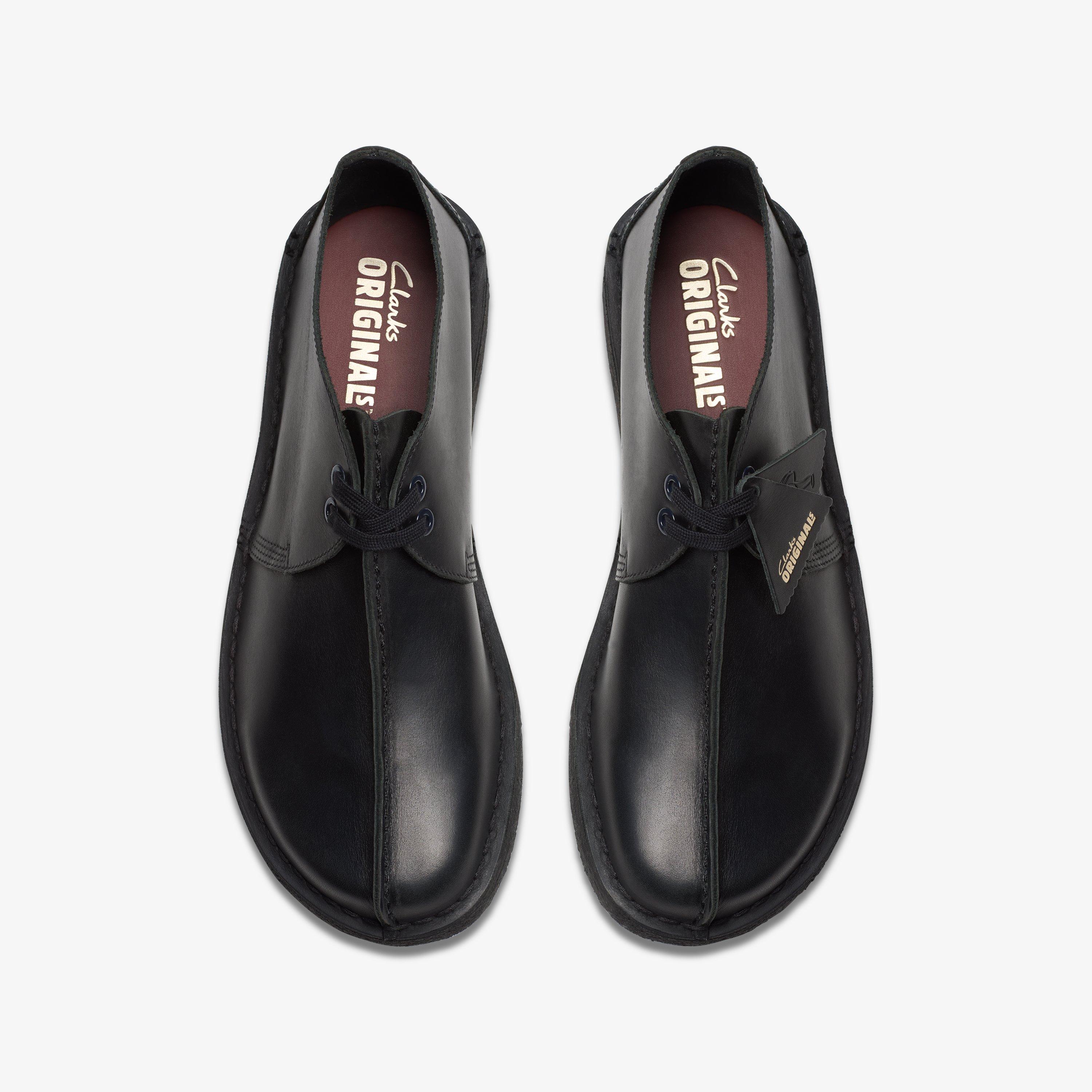 Mens Desert Trek Black Smooth Leather | Clarks