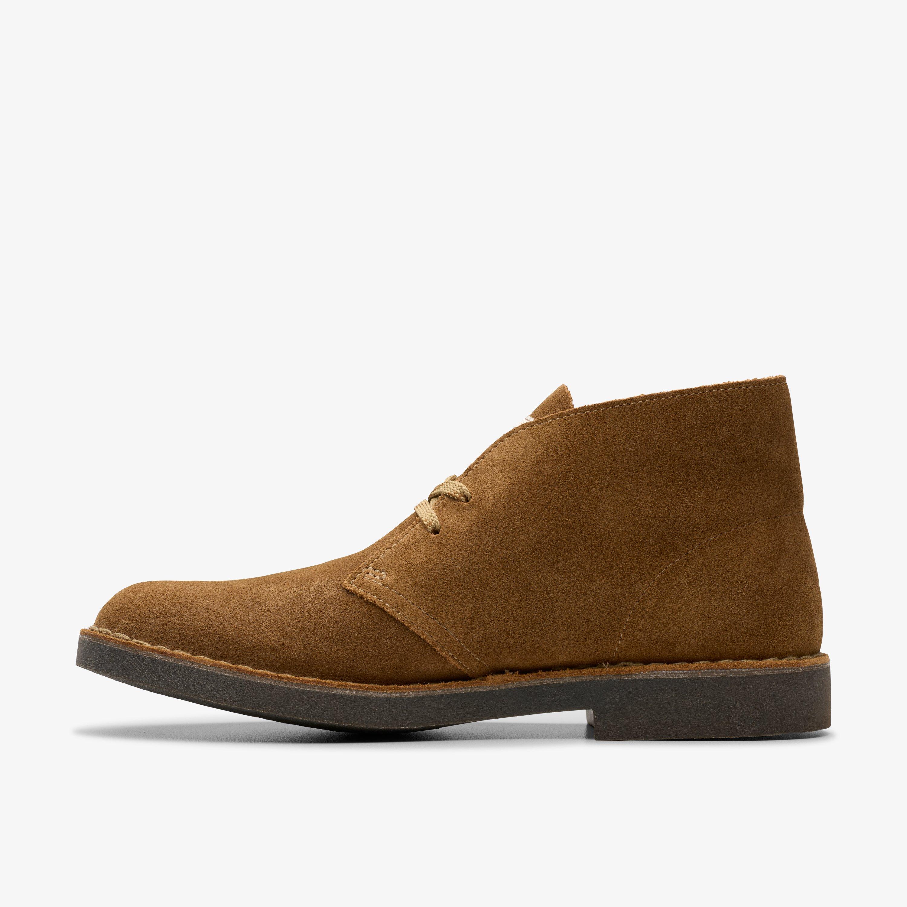 Bottes pour hommes en suède couleur cola Desert Boot | Clarks