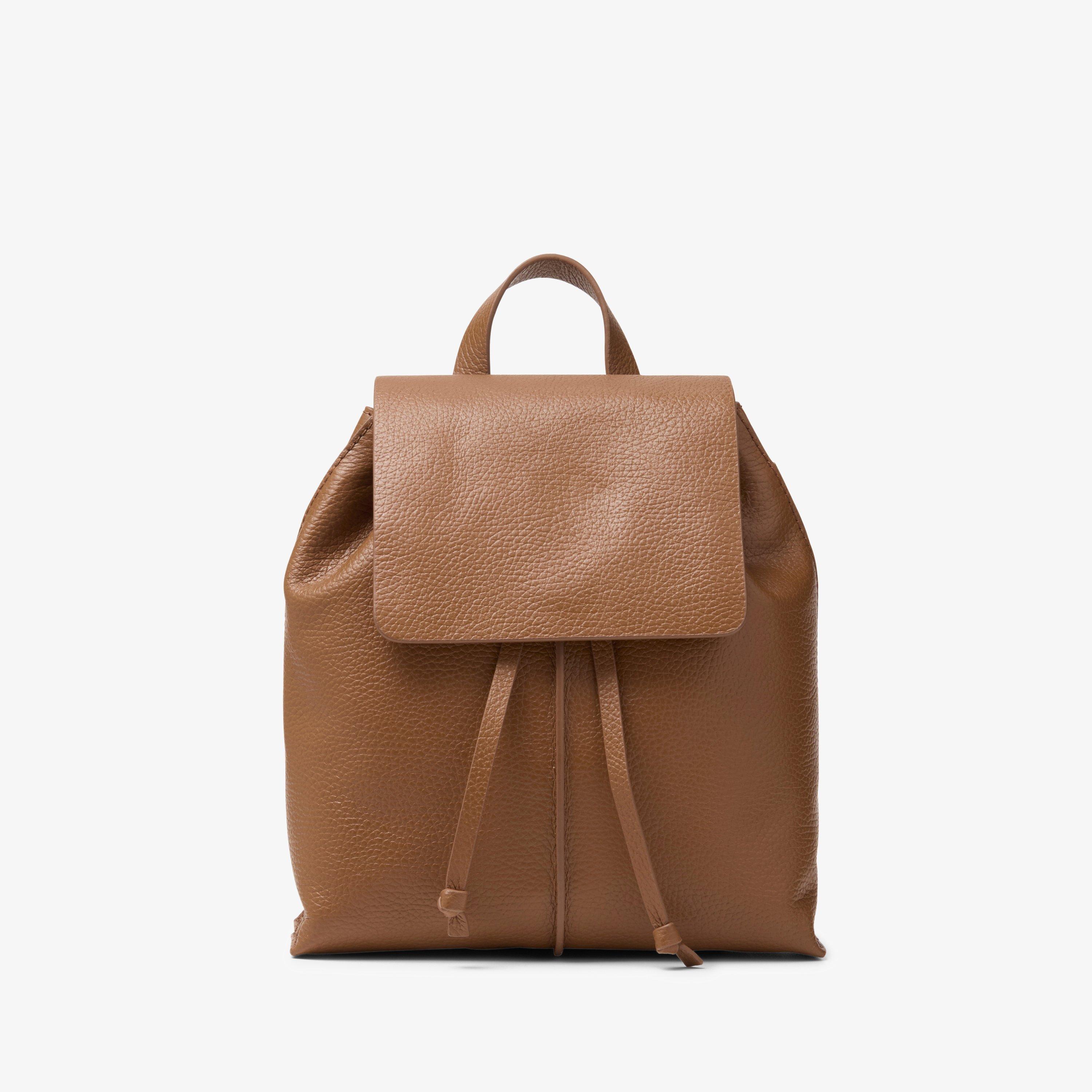Womens Raelyn Mini Tan Leather Bags Backpack | Clarks Outlet