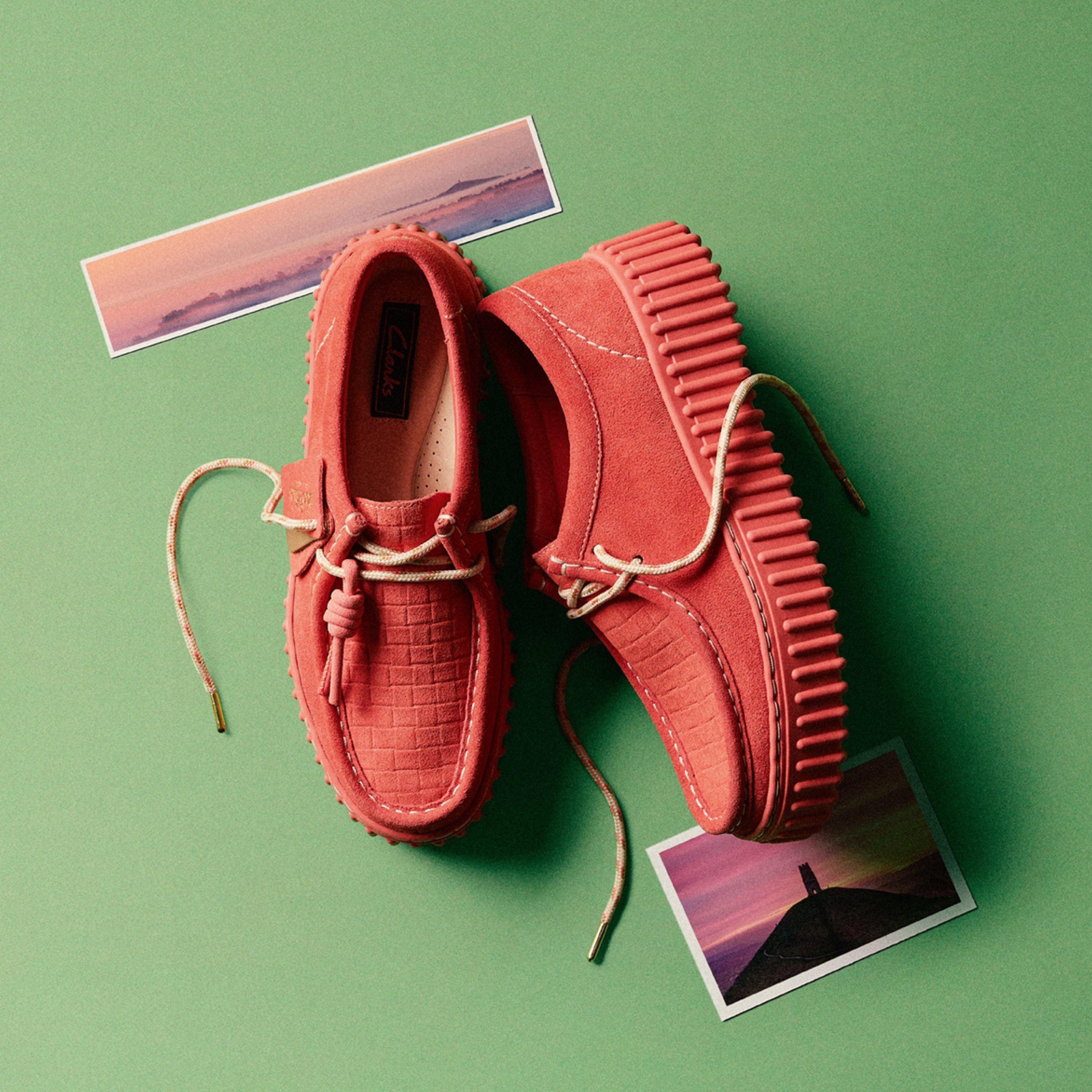 Womens Torhill Bee Coral Suede Lace Up, Torhill Shoes | Clarks UK