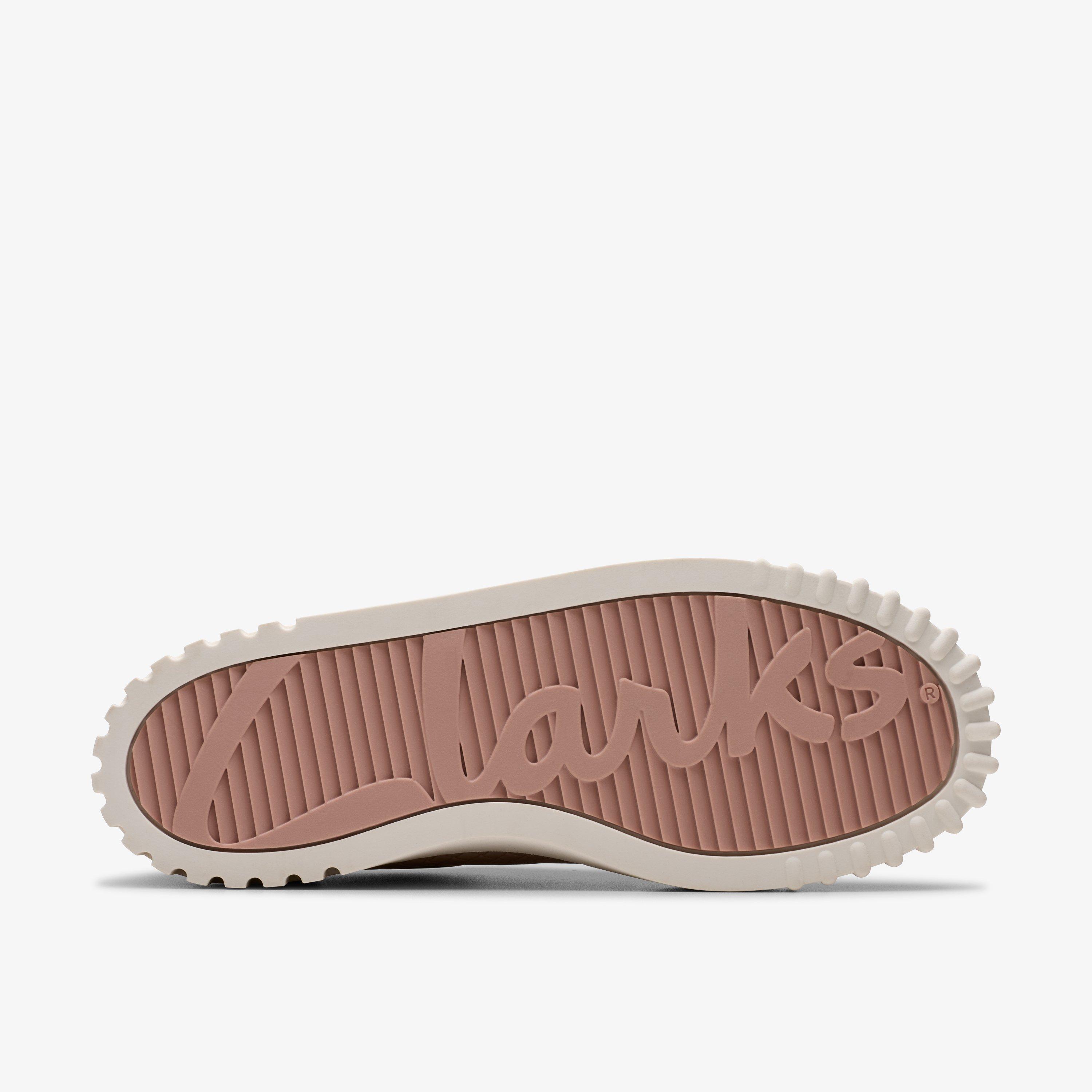 Womens Mayhill Bay Light Pink Leather Trainers | Clarks Outlet