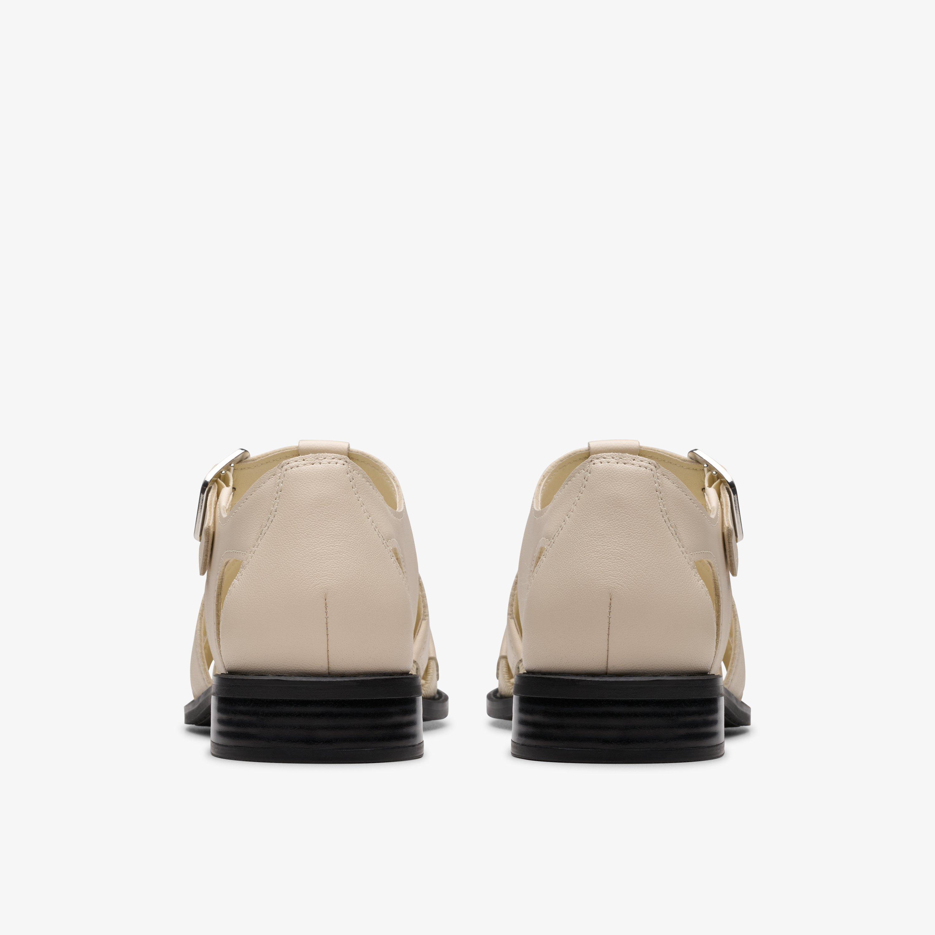 Womens Hana Sun Off White Leather None | Clarks