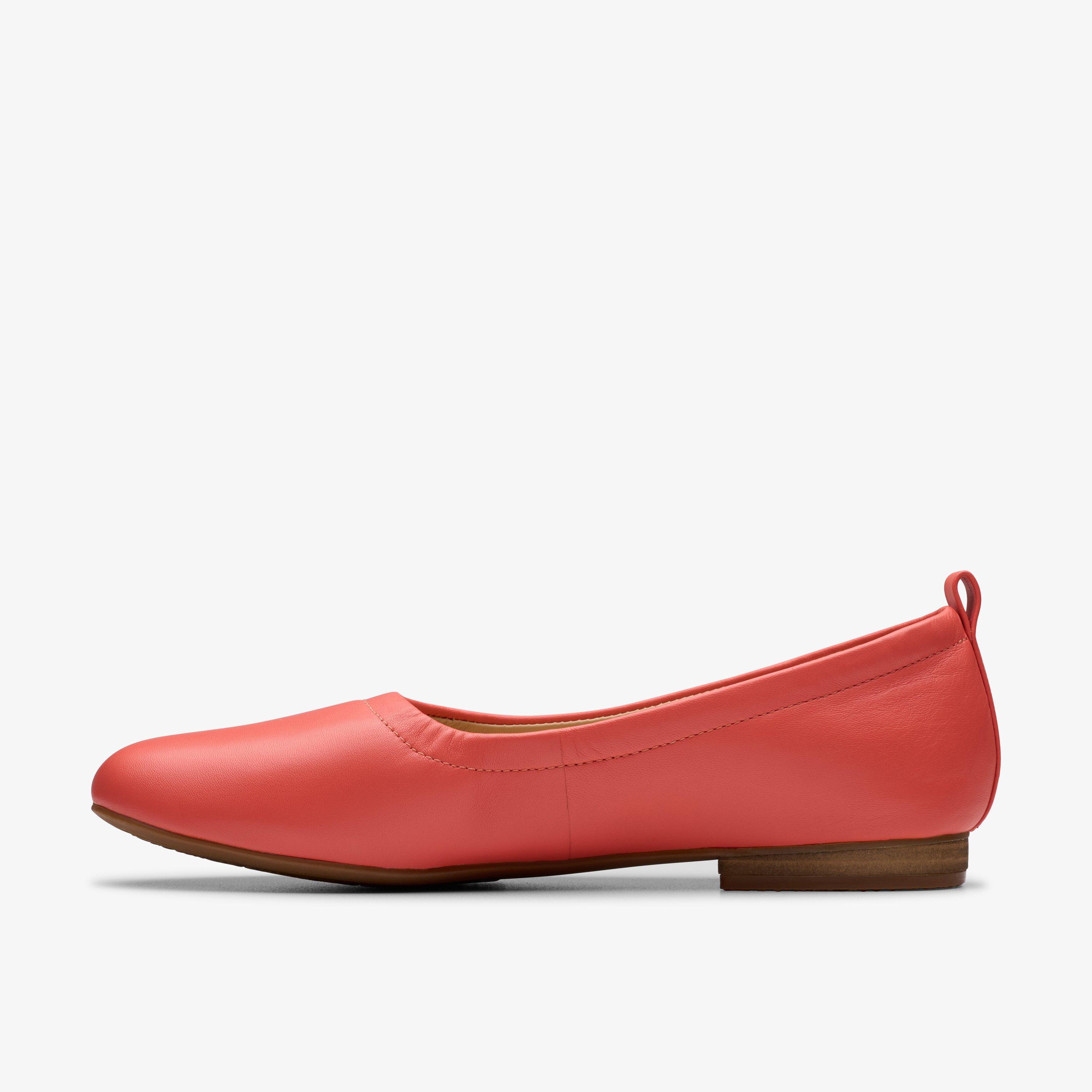 FEMME Fawna Soft en cuir corail Chaussures | Clarks
