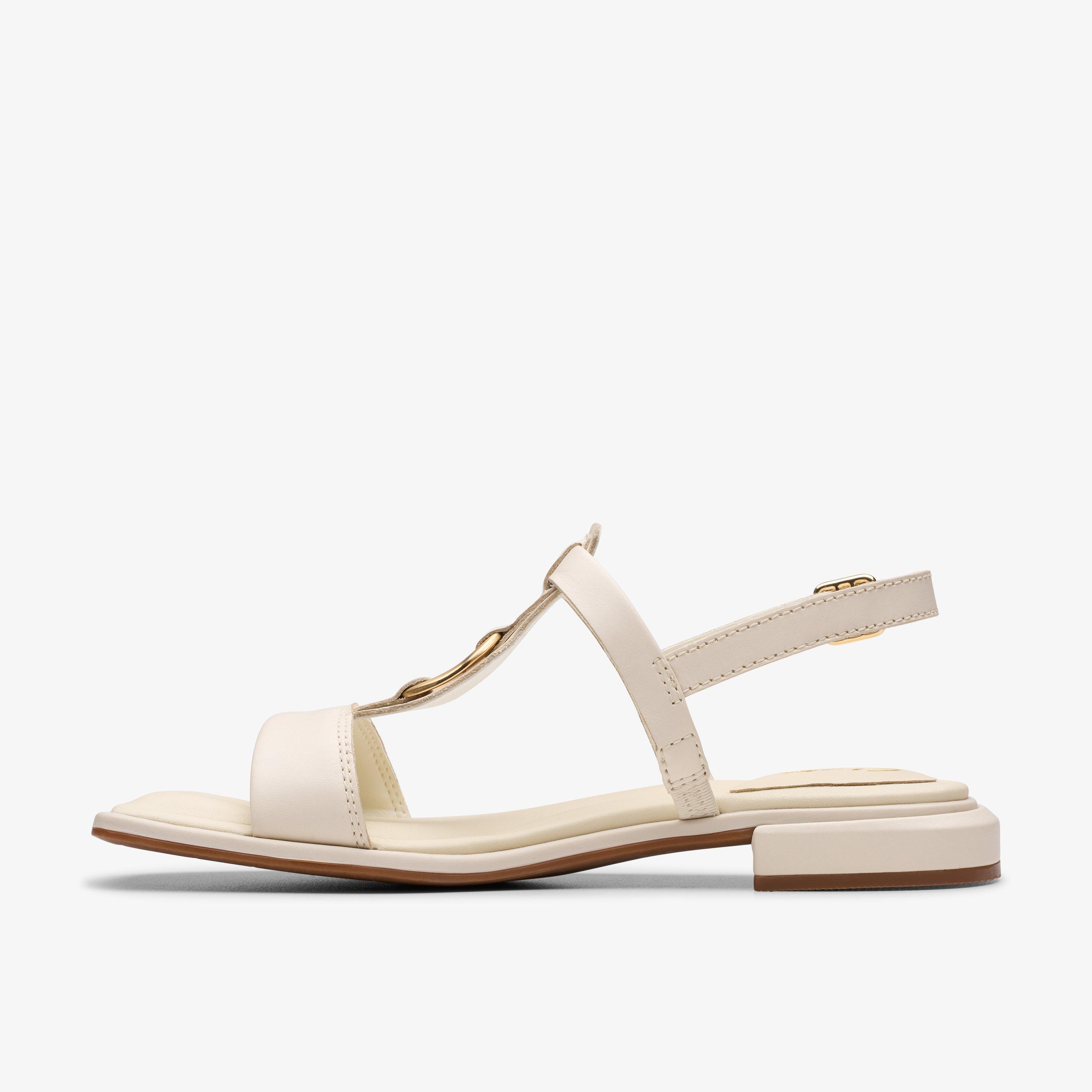 Womens Ariany Sling Cream Leather None | Clarks