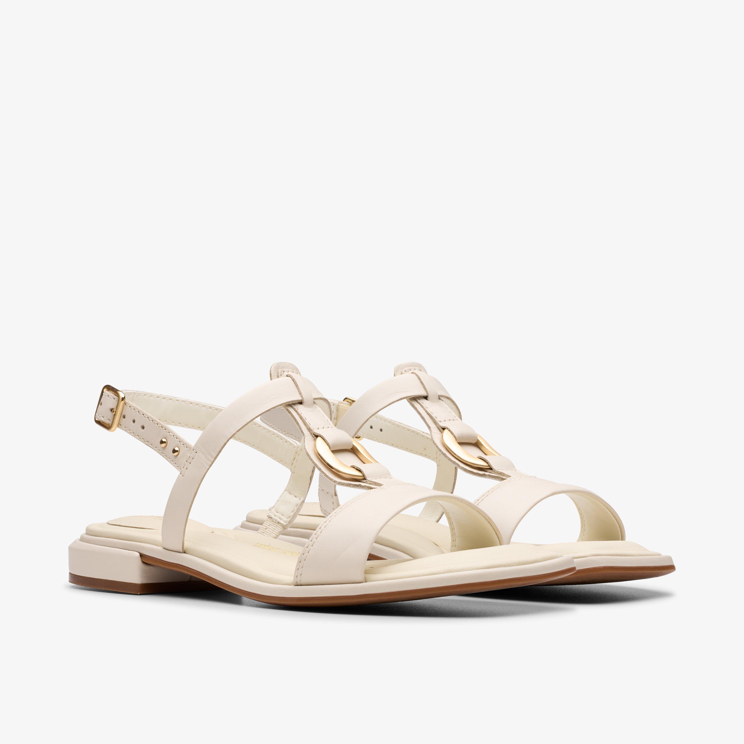 Womens Ariany Sling Cream Leather None | Clarks