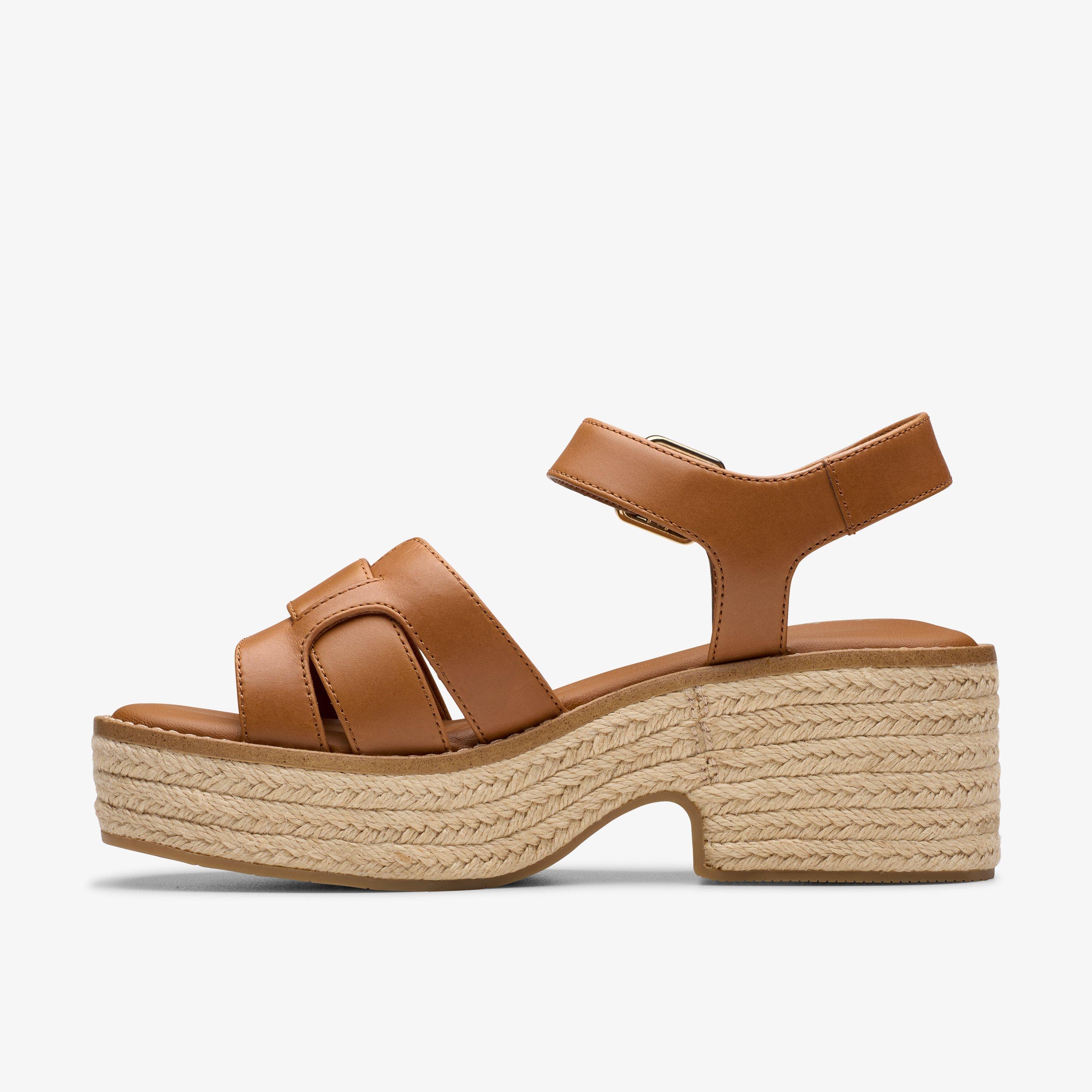 Womens Coledale Strap Tan Leather Strappy Sandals | Clarks