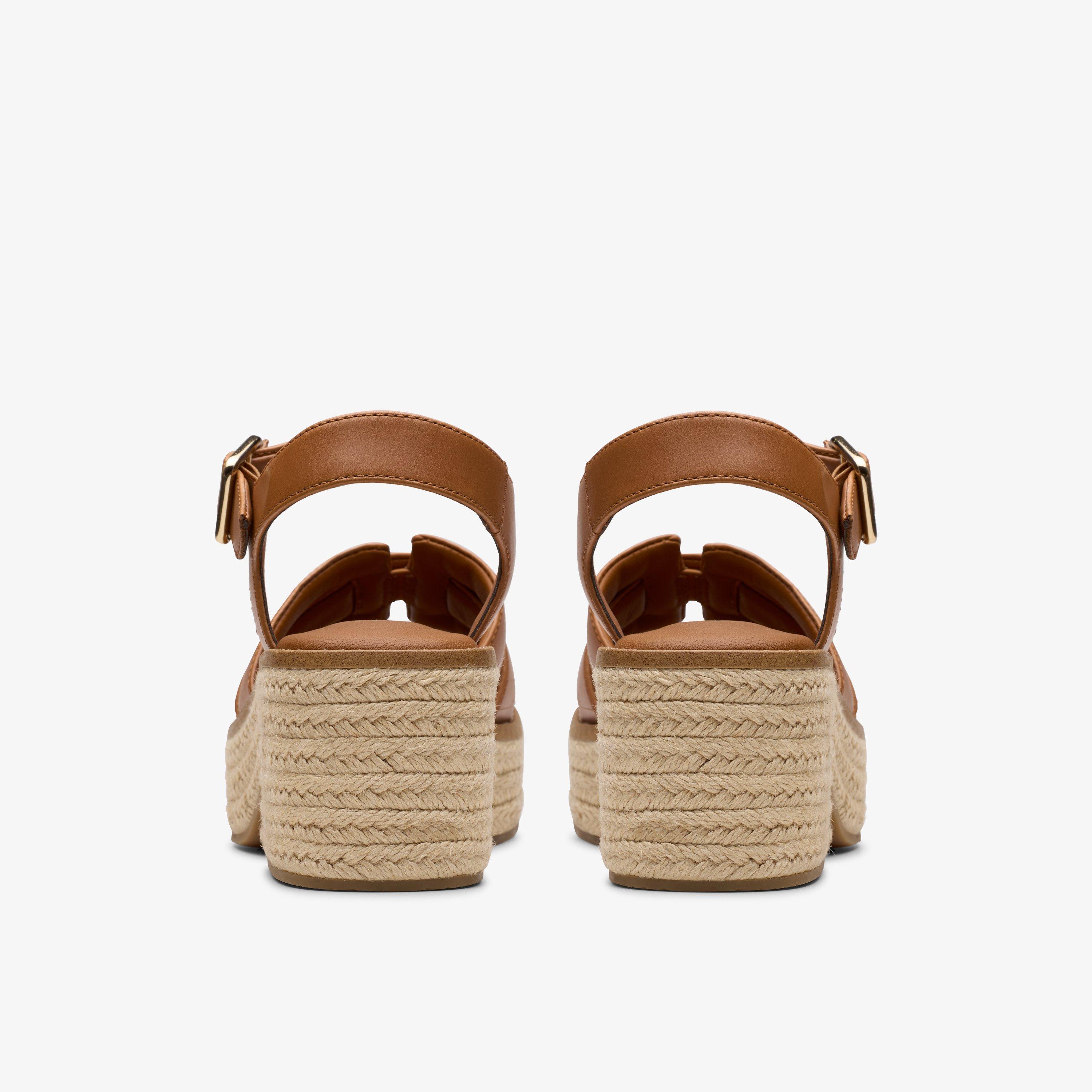 Womens Coledale Strap Tan Leather Strappy Sandals | Clarks IE