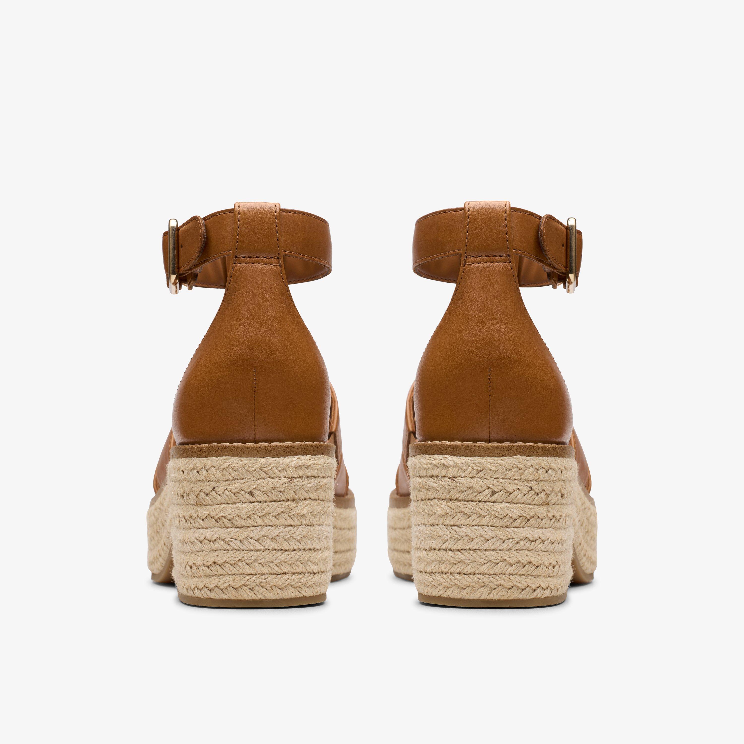 Womens Coledale Sun Tan Leather Strappy Sandals | Clarks