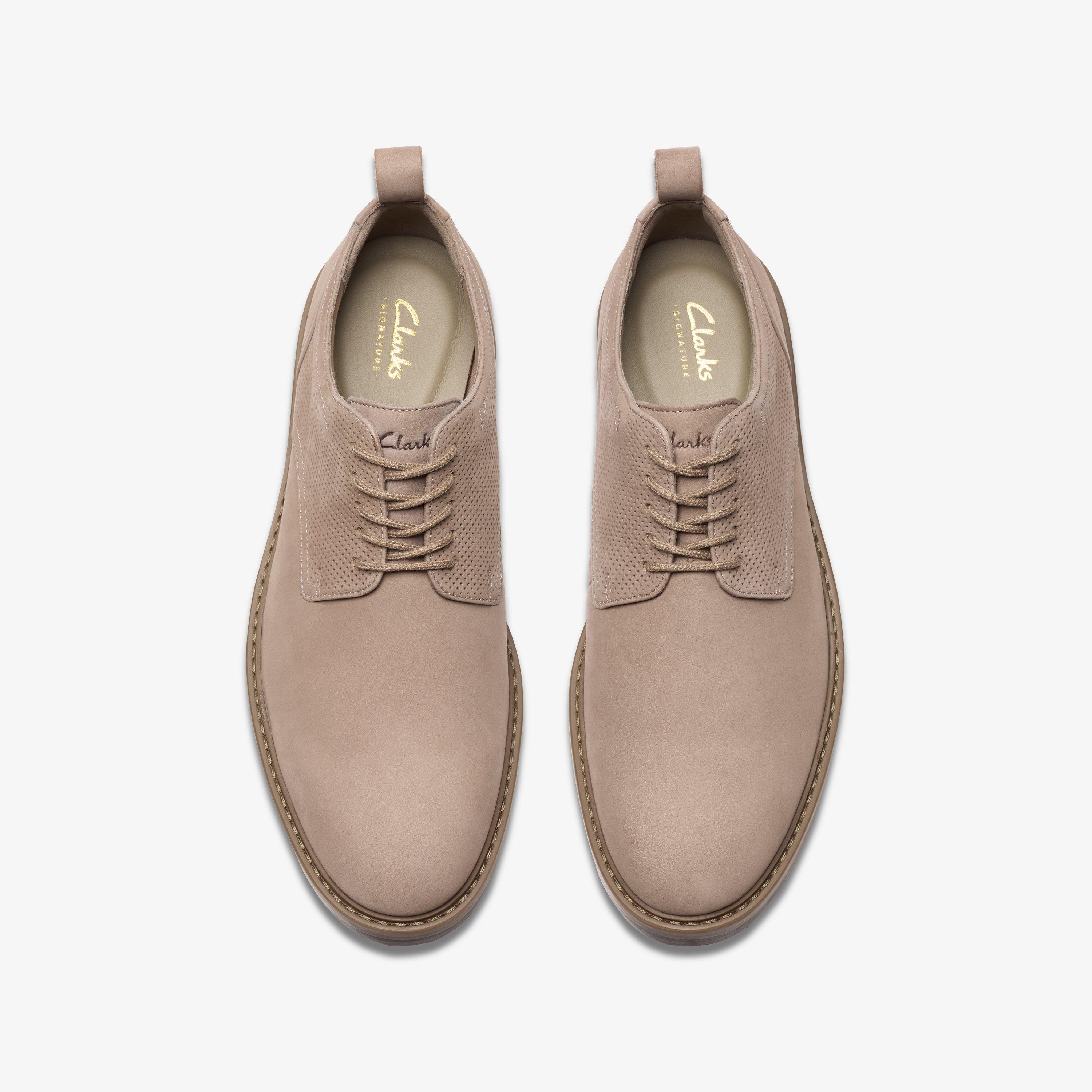 Chaussures Oxford Aldwin Lace en nubuck gris pour homme | Clarks