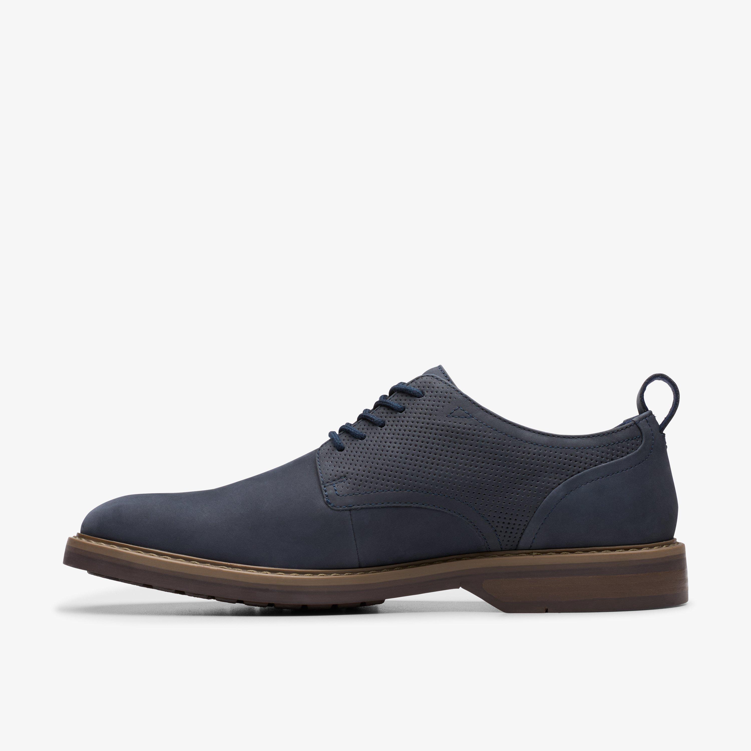Chaussures Oxford Aldwin Lace en nubuck bleu marine pour homme | Clarks