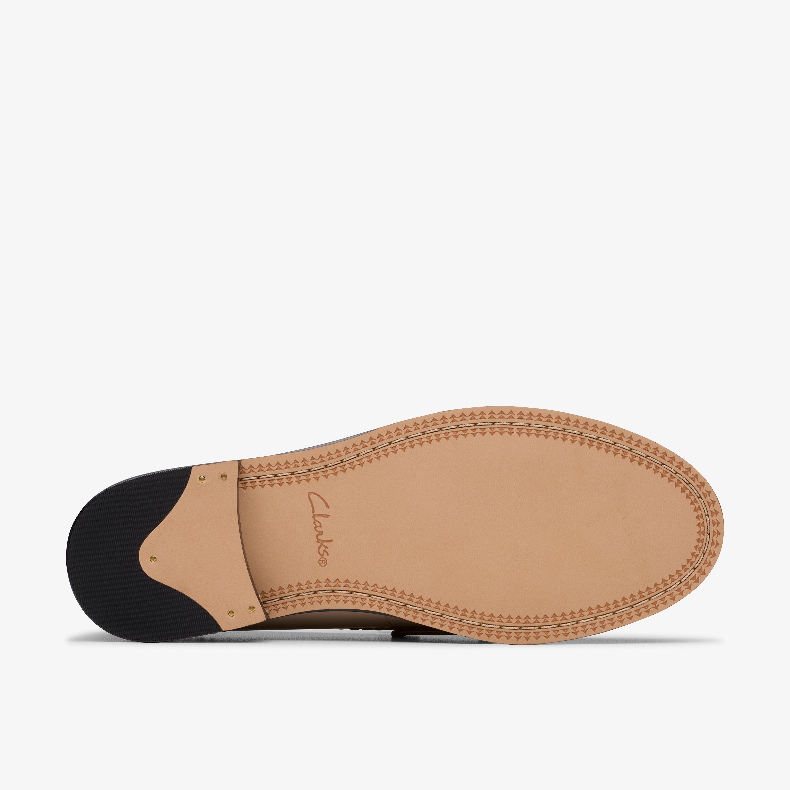 Womens Straven Edge Sand Leather Loafers | Clarks