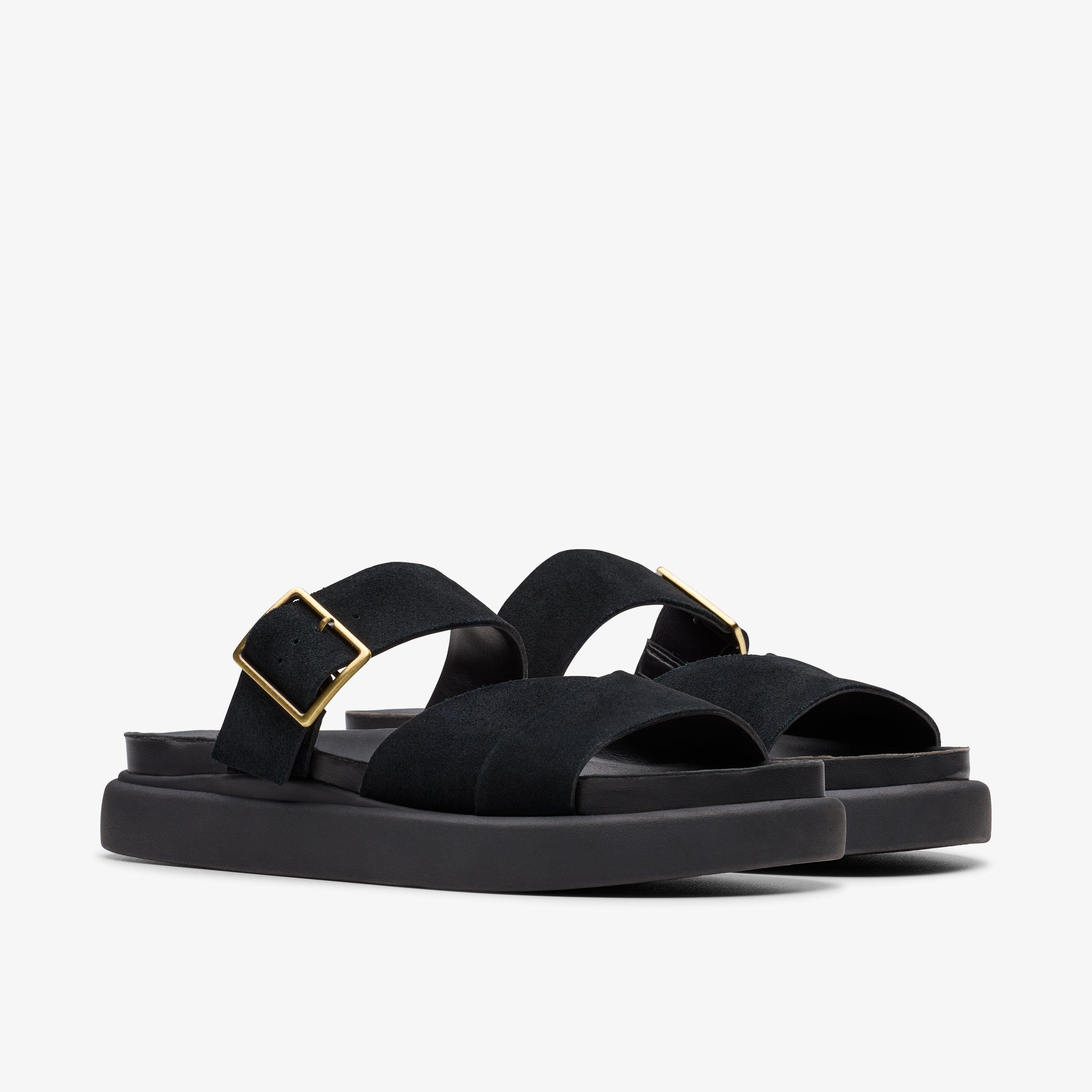 Mules en daim noir pour femmes Aristella Mule | Clarks