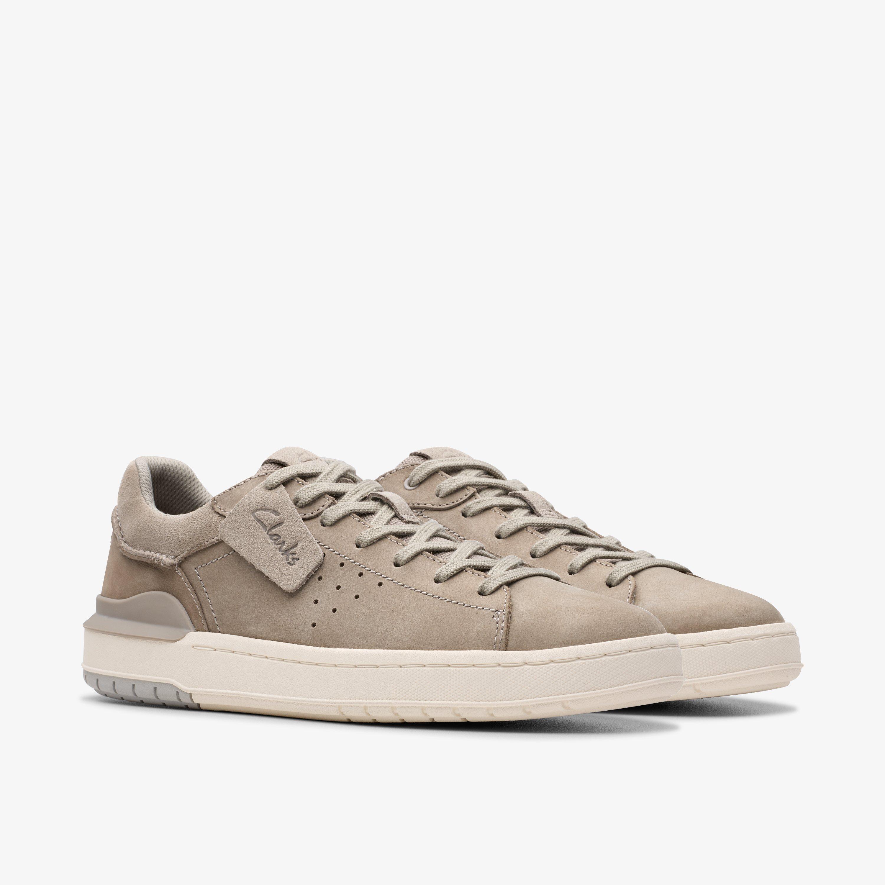 Mens Courtlite2 Run Grey Nubuck Sneakers| Clarks